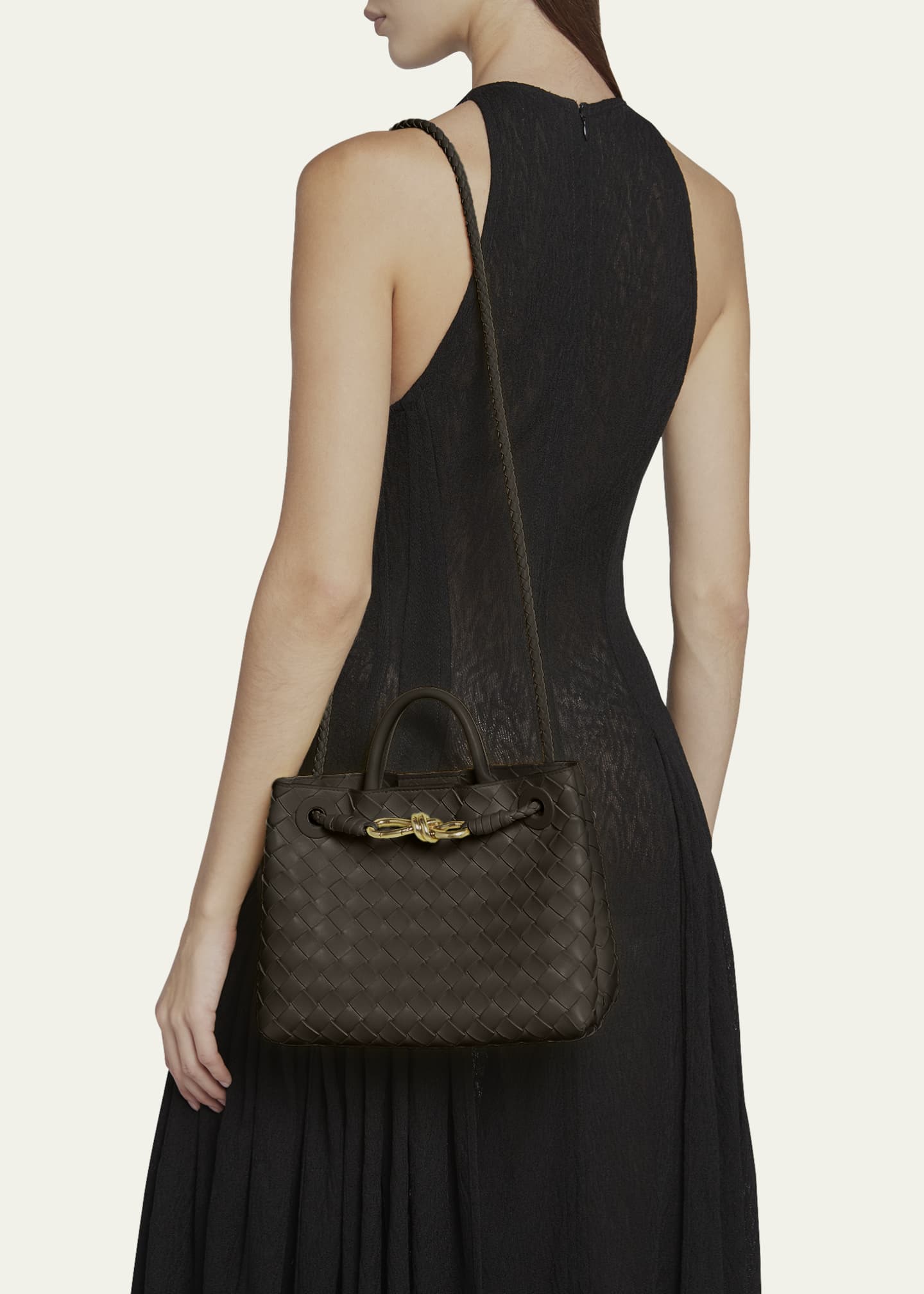 Bottega Veneta Andiamo Small Intreccio Top-Handle Bag - Bergdorf Goodman