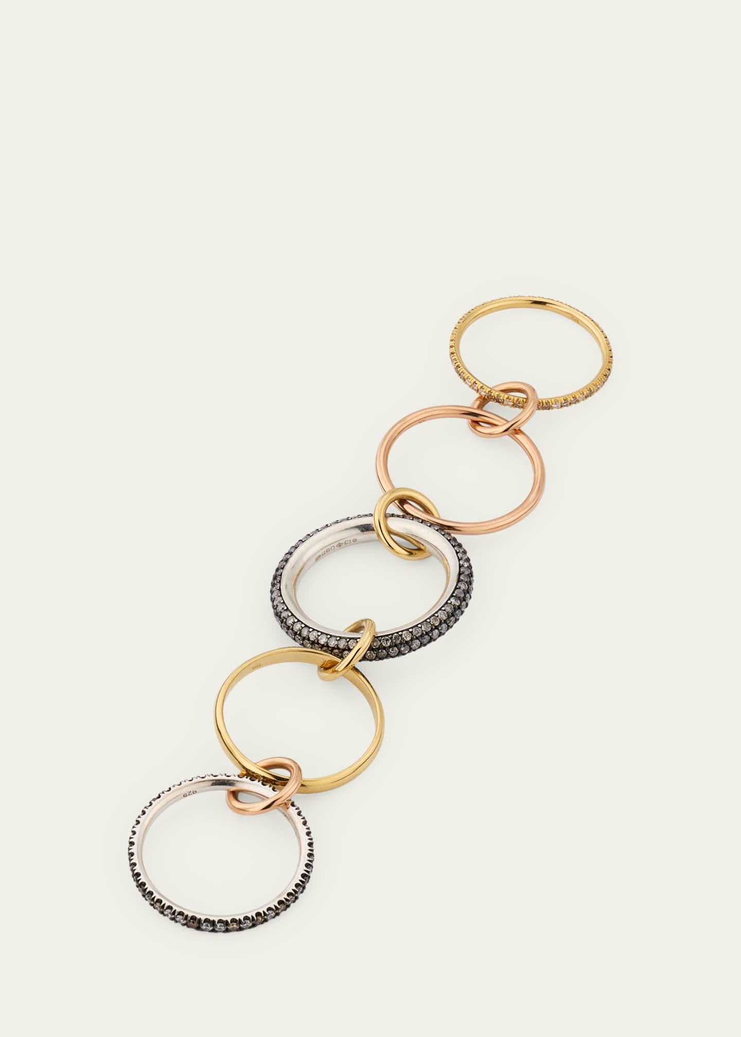 Spinelli Kilcollin Leo Mixed-Metal Statement Ring with Diamonds ...