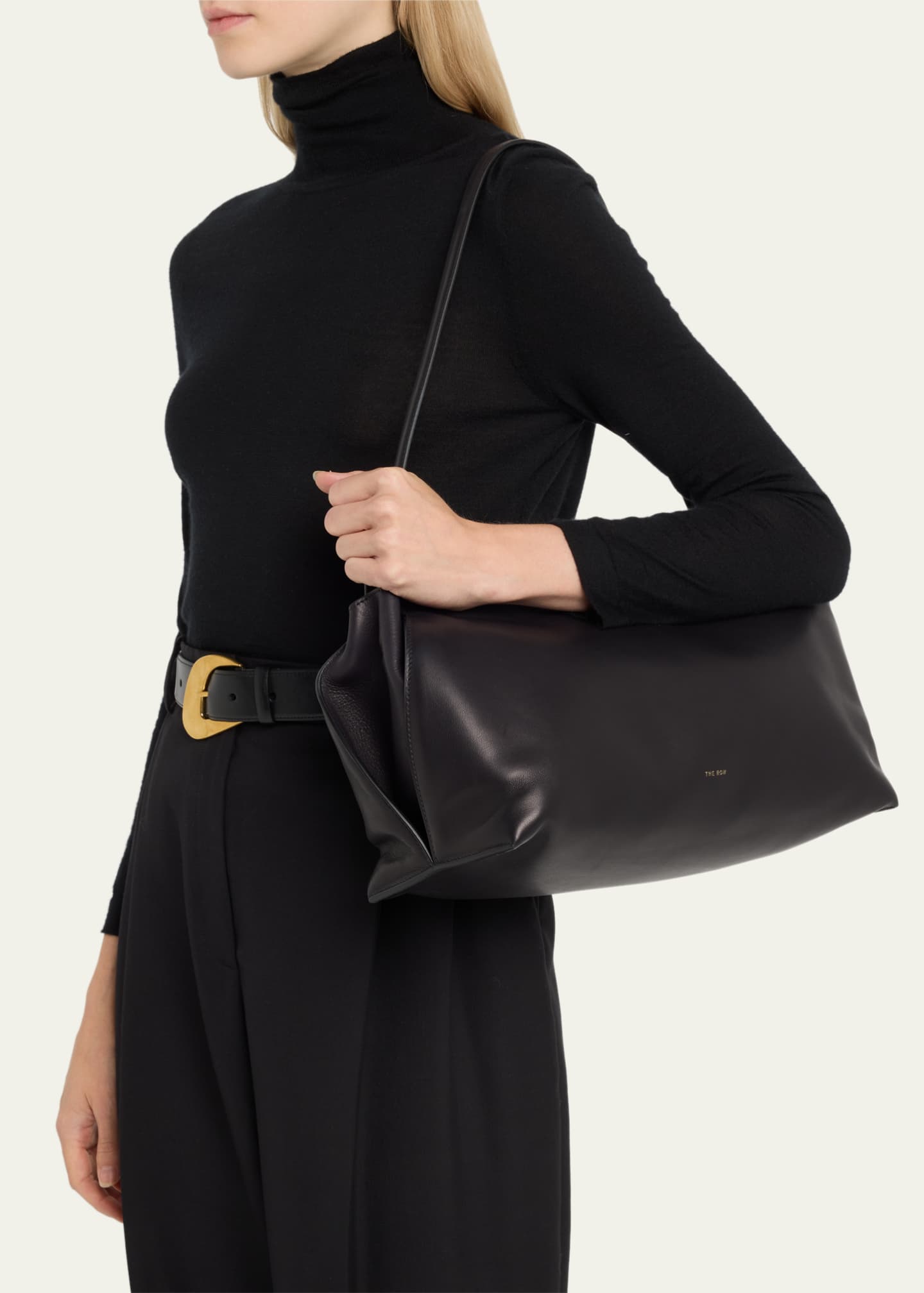 THE ROW Sienna Shoulder Bag in Saddle Leather - Bergdorf Goodman