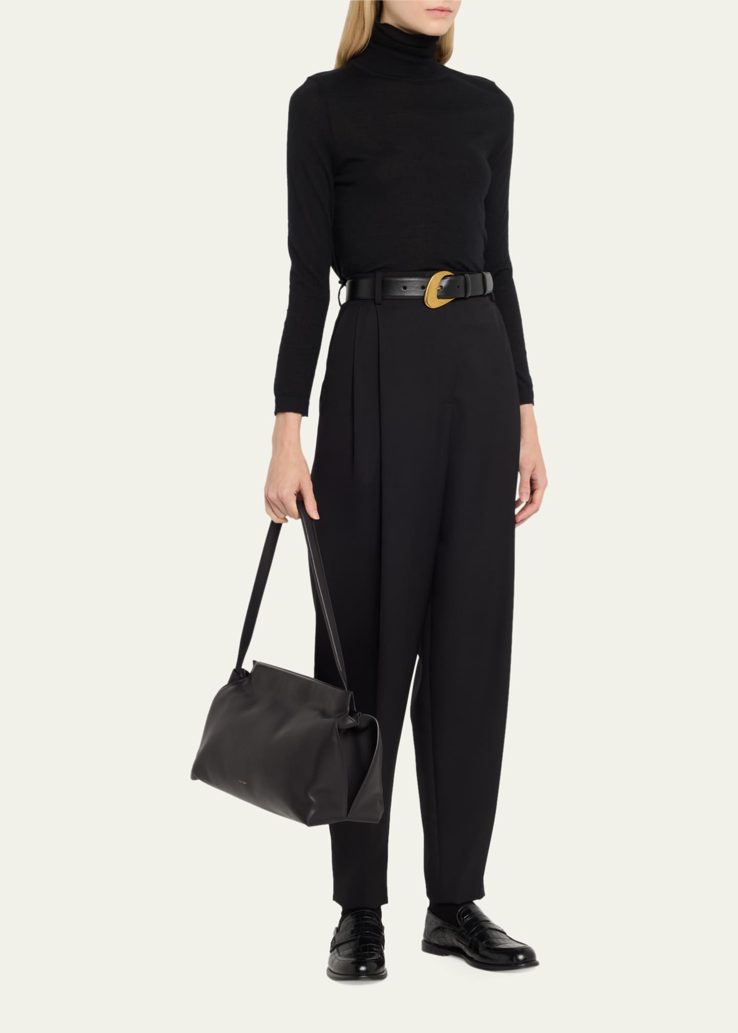 THE ROW Sienna Shoulder Bag in Saddle Leather - Bergdorf Goodman