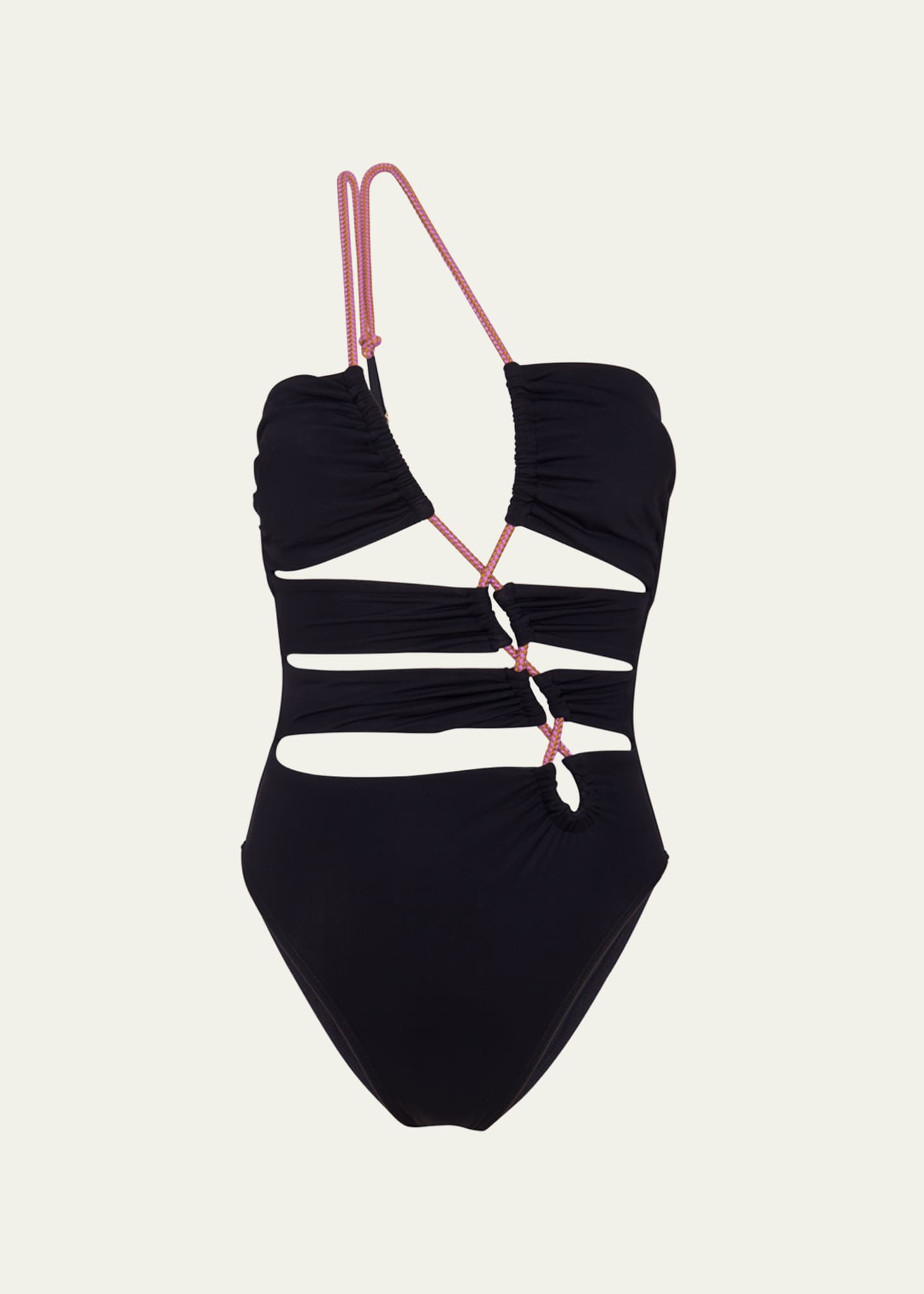 Vix Zaila Asymmetric Cutout One-Piece Swimsuit - Bergdorf Goodman