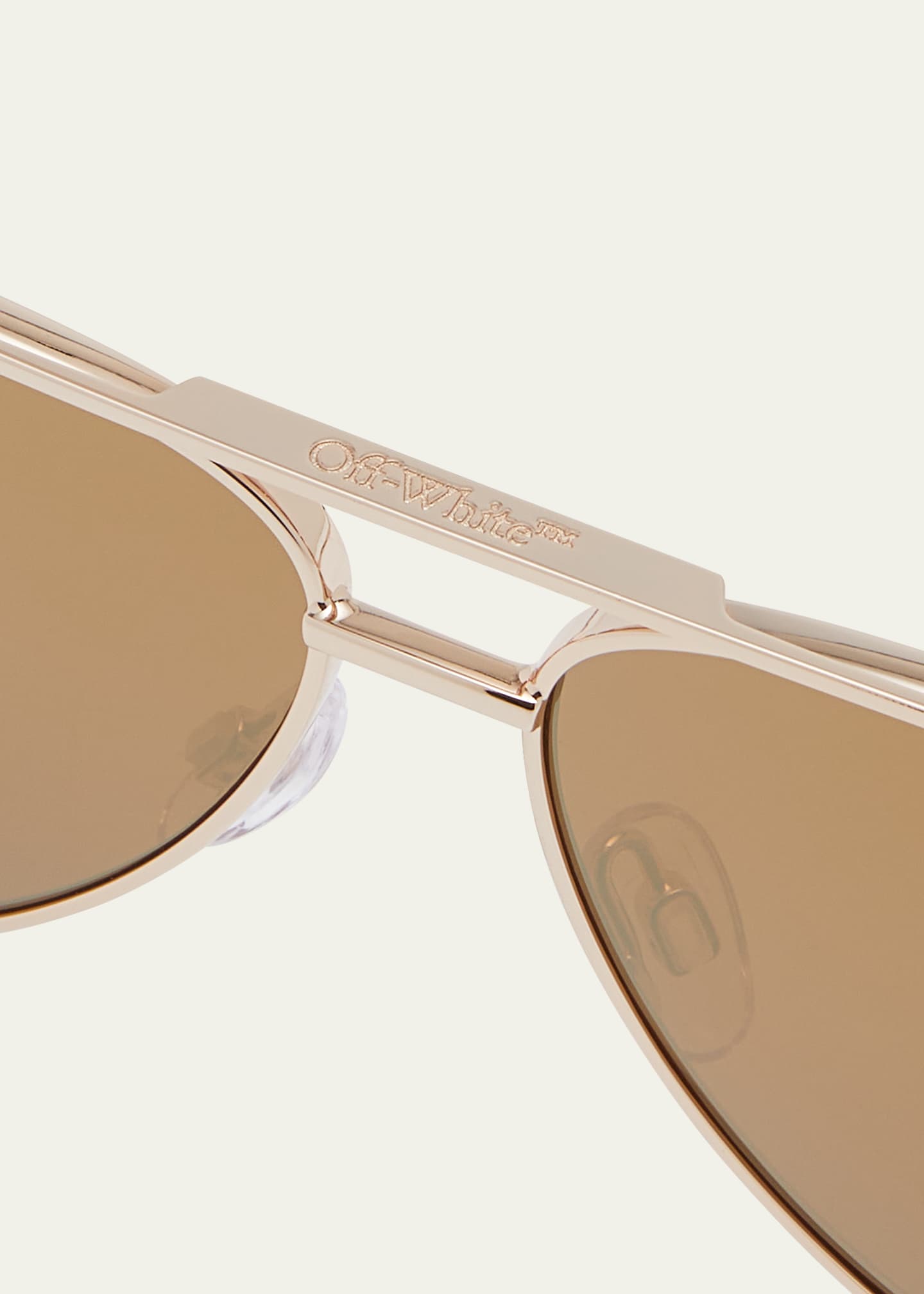 Off-White Men's Dallas Meteor Metal Aviator Sunglasses - Bergdorf Goodman