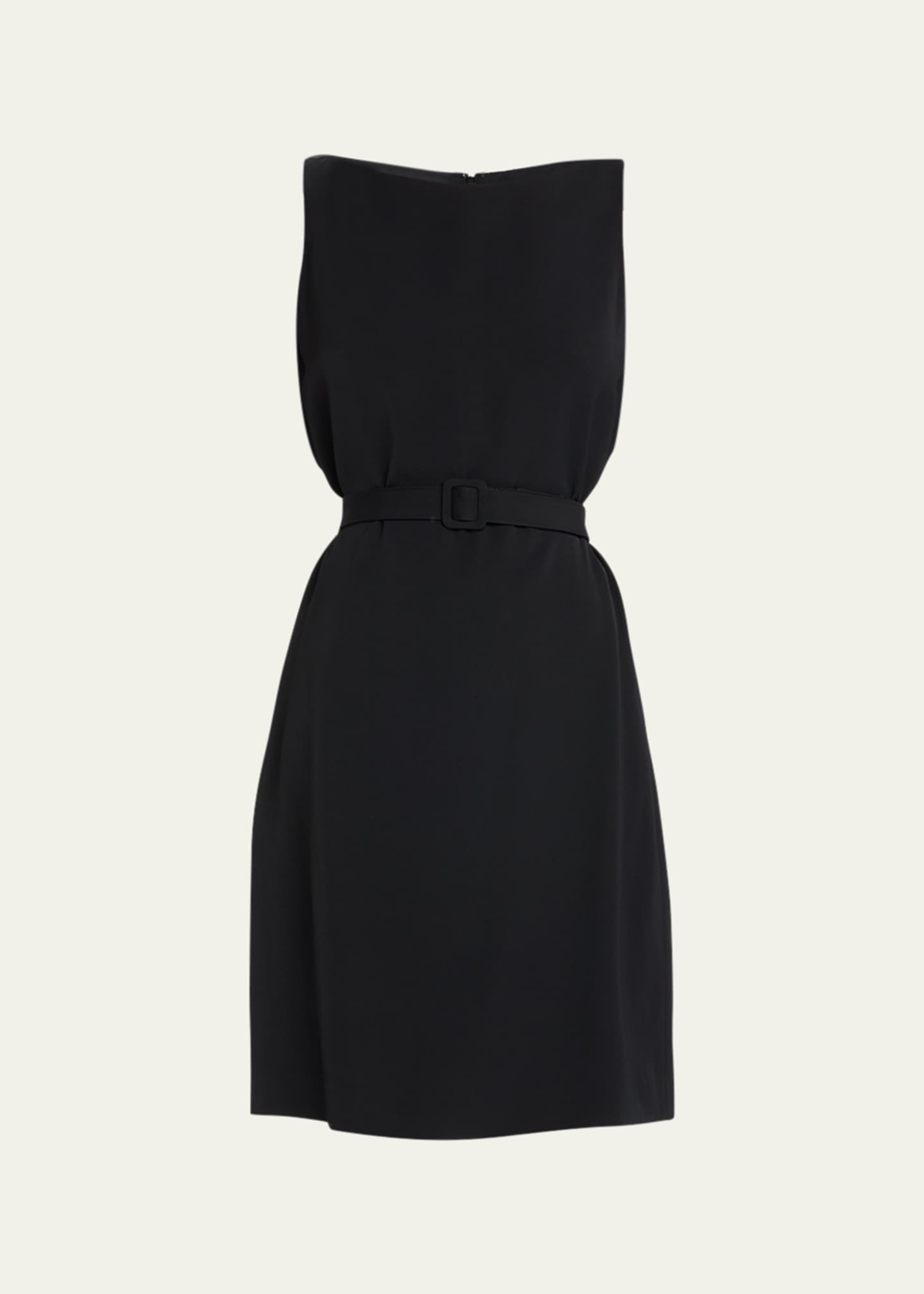 Theory Belted Sleeveless Sheath Mini Dress - Bergdorf Goodman