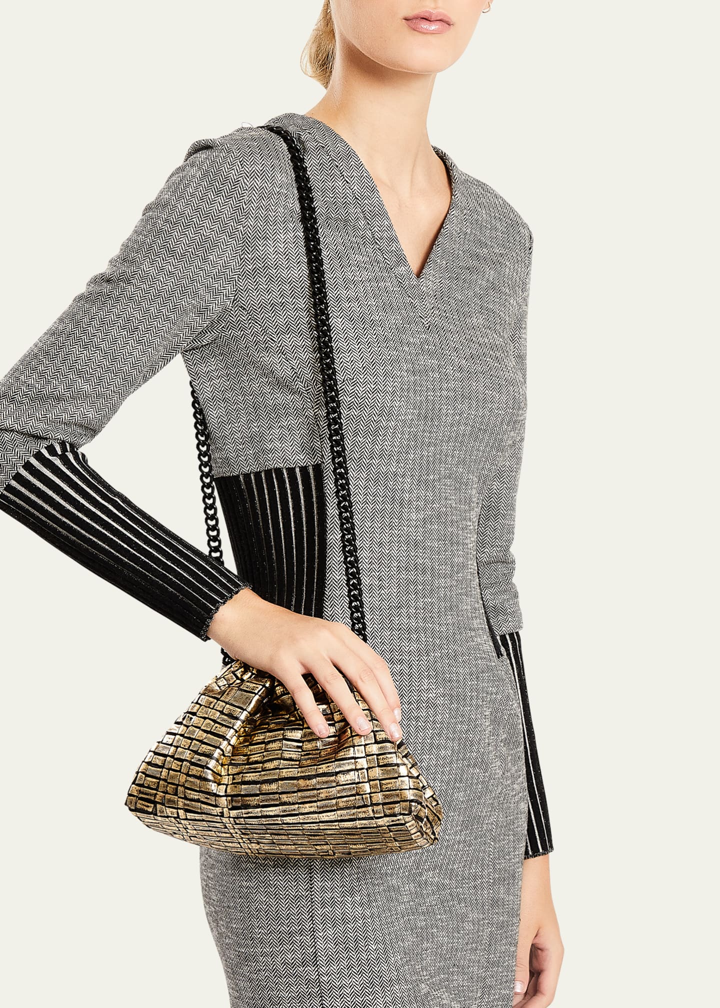 Maria La Rosa Game Mini Ribbon Metallic Shoulder Bag - Bergdorf Goodman