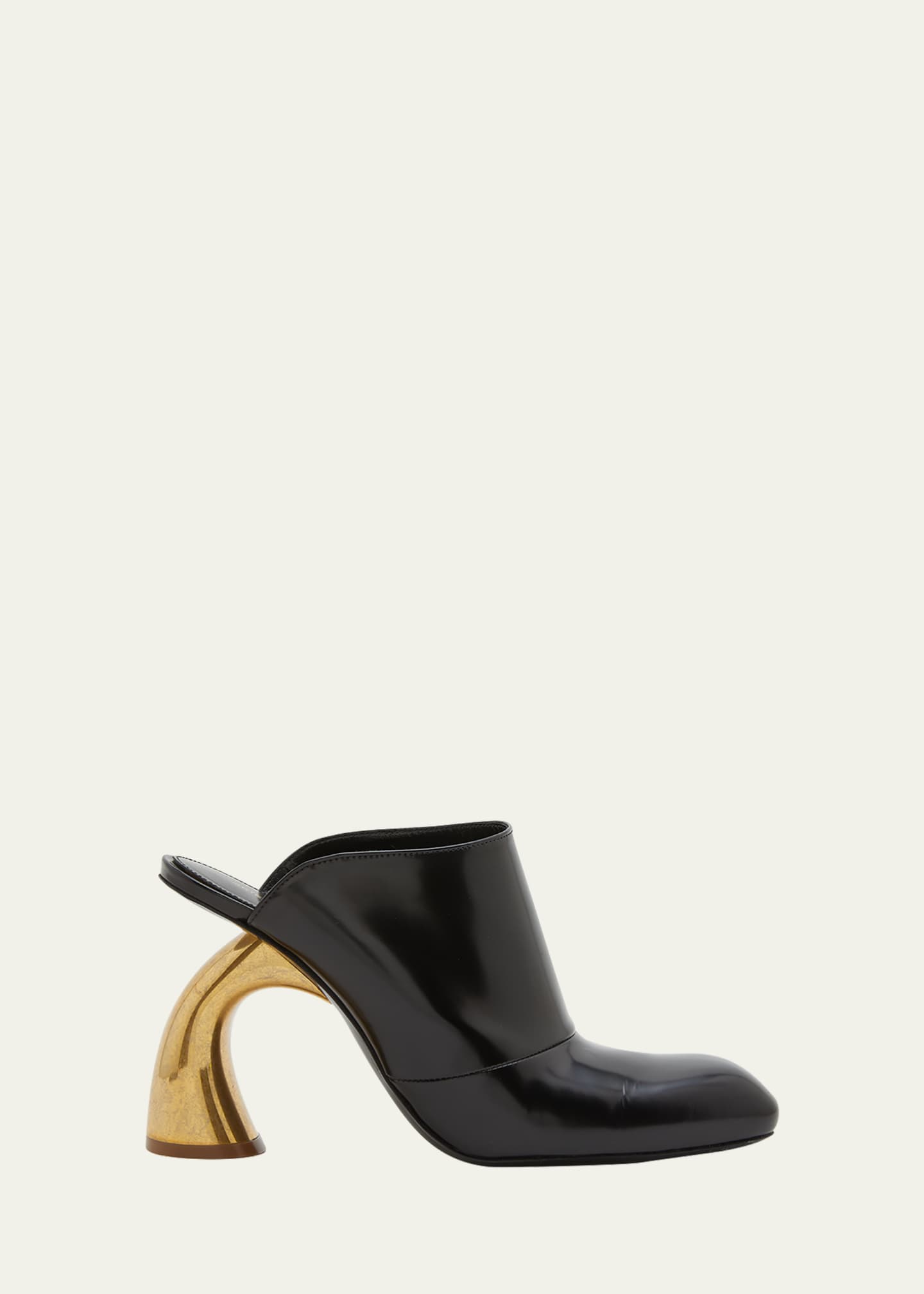 Dries Van Noten Sabot Virgo Leather Mules - Bergdorf Goodman