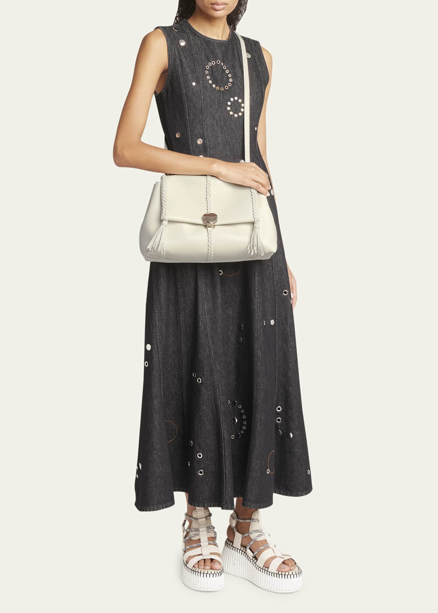 Chloe Penelope Medium Top-Handle Bag in Smooth Grained Leather ...