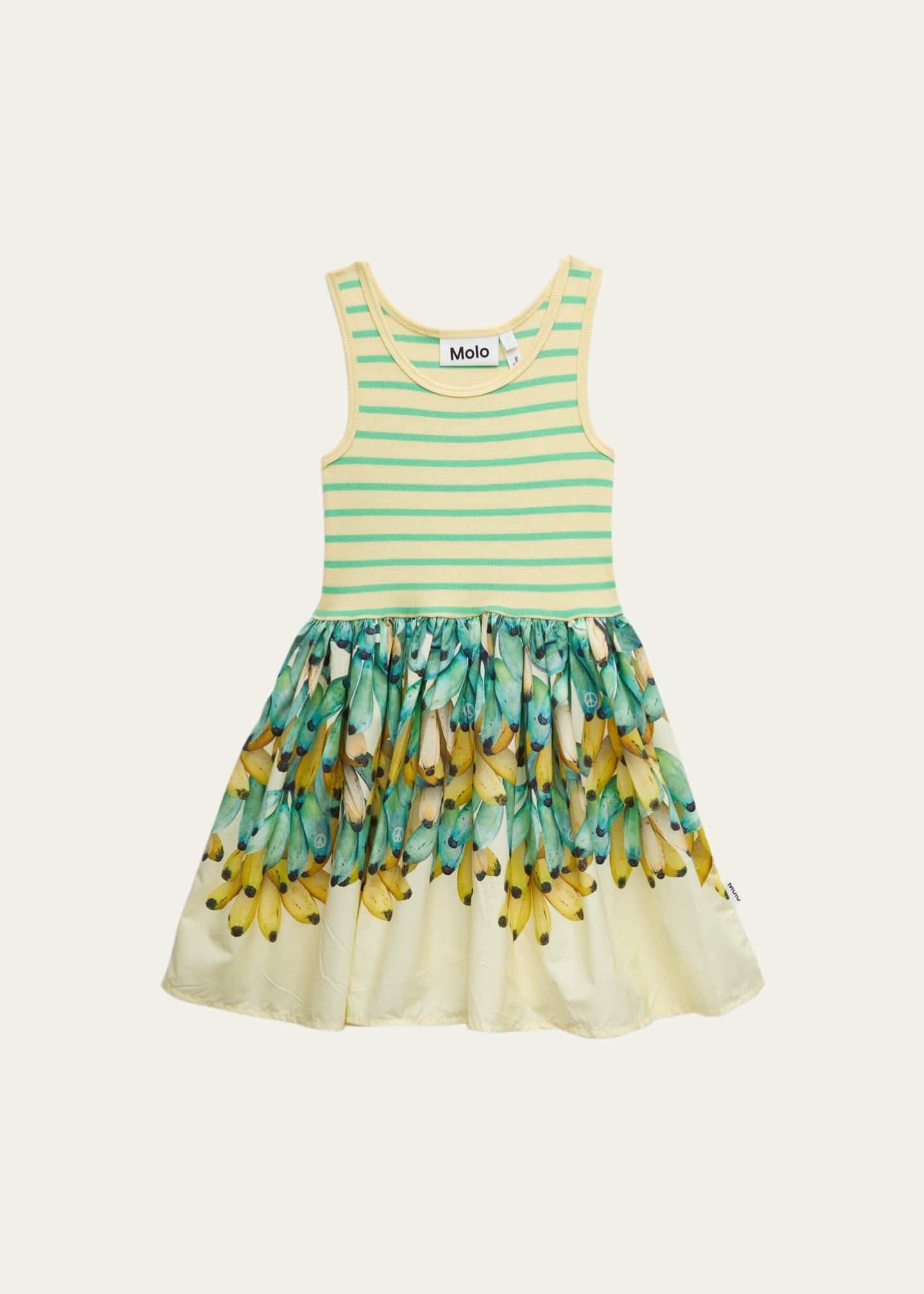 Molo Girl's Cassandra Smiley Combo Dress, Size 3T-6 - Bergdorf Goodman