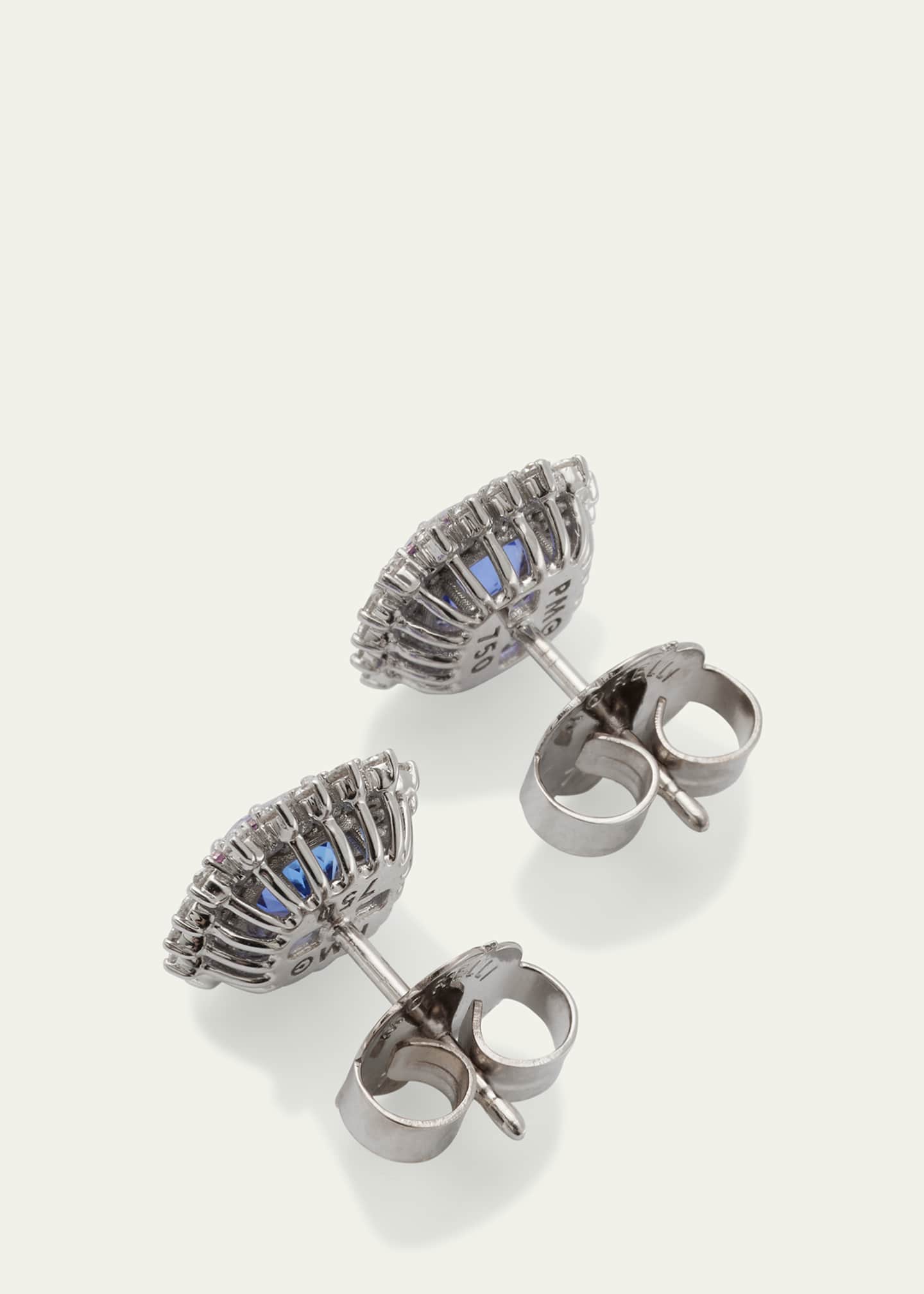 Paul Morelli White Gold Pinpoint Stud Earrings with Diamond and ...