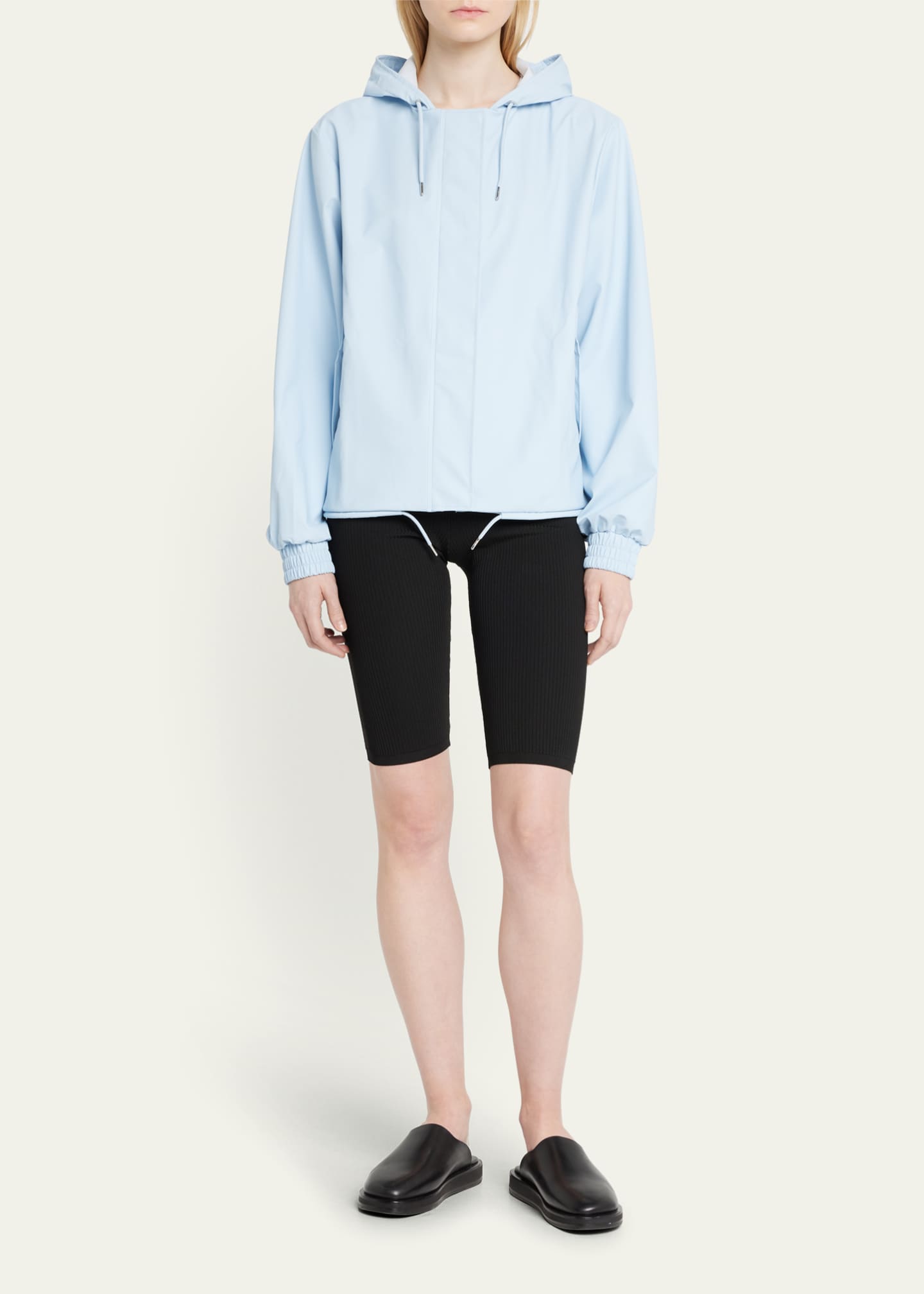 Rains String Short Parka Jacket with Drawstring Hem - Bergdorf Goodman