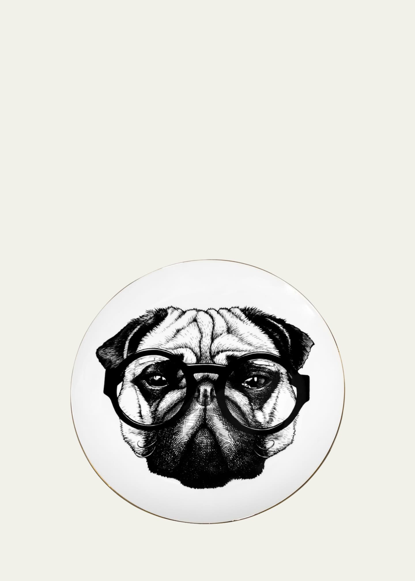 Rory Dobner Perey Pug Dinner Plate - Bergdorf Goodman