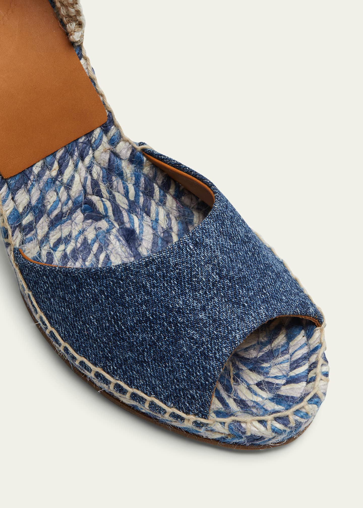 Chloe Pia Ankle-Wrap Wedge Espadrilles - Bergdorf Goodman