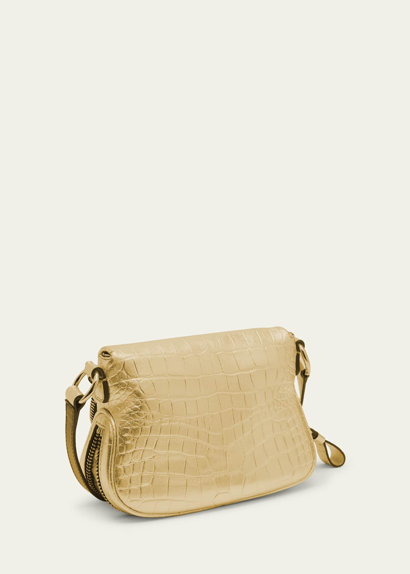 TOM FORD Jennifer Mini Metallic Croc-Embossed Crossbody Bag - Bergdorf ...