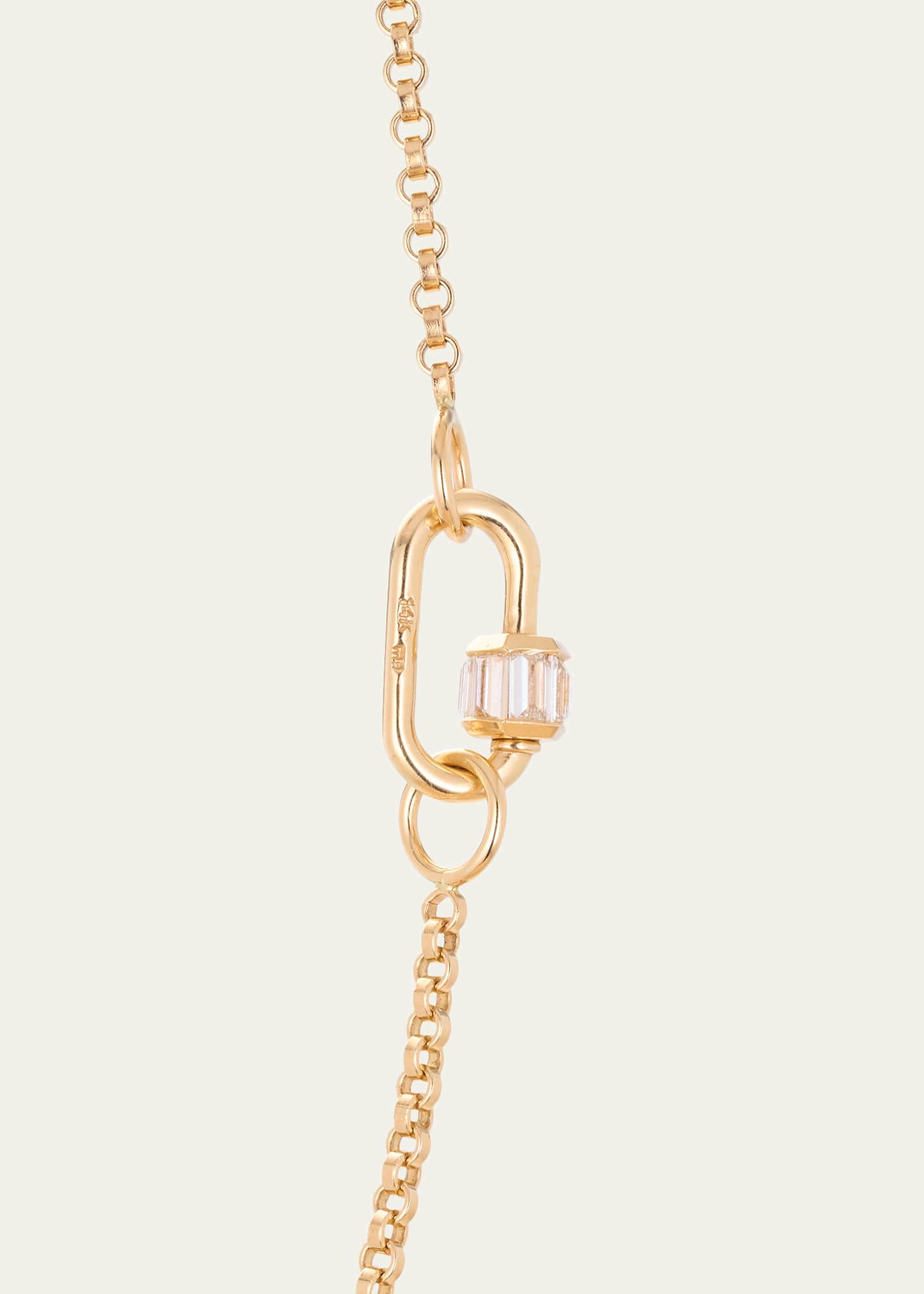 Marla Aaron Total Baguette Babylock with Diamonds - Bergdorf Goodman