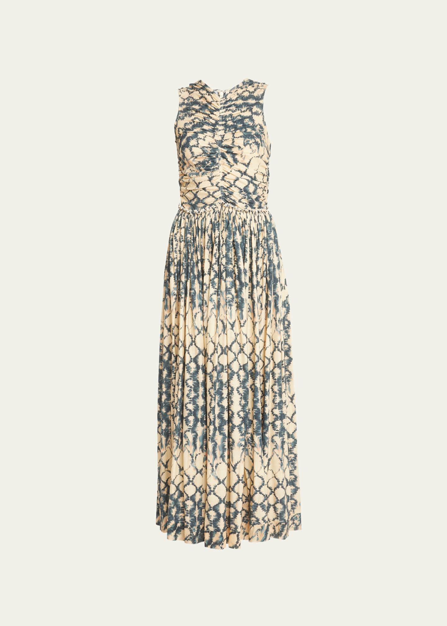 Ulla Johnson Sascha Sleeveless Dyed Cotton Midi Dress - Bergdorf Goodman