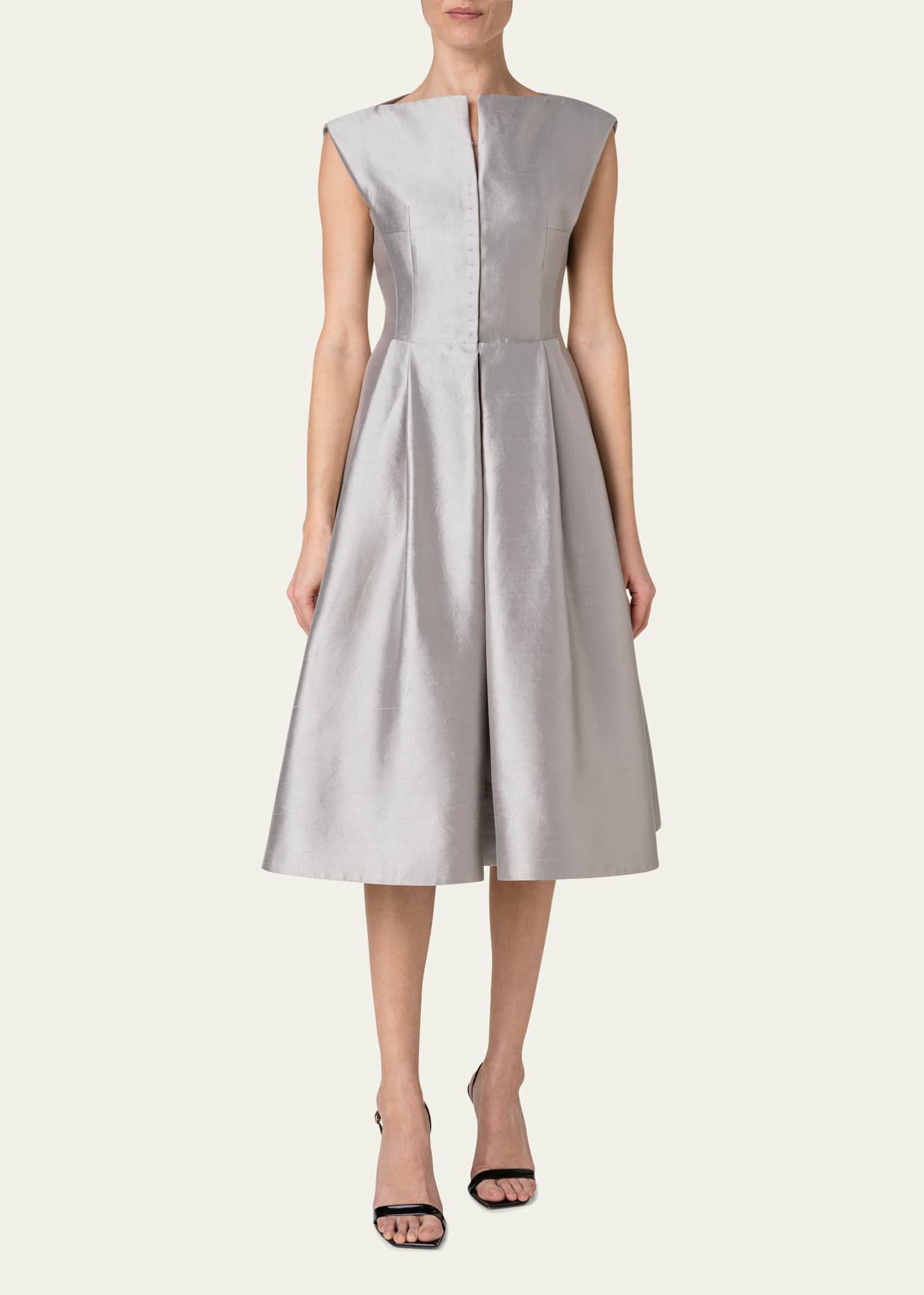 Akris Apron Midi Silk Coat Dress - Bergdorf Goodman