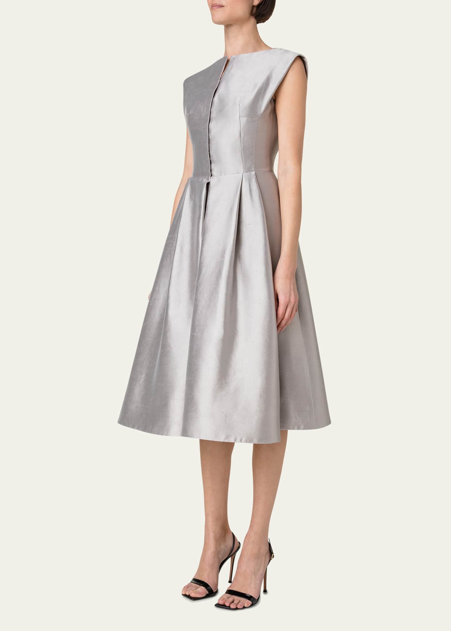 Akris Apron Midi Silk Coat Dress - Bergdorf Goodman