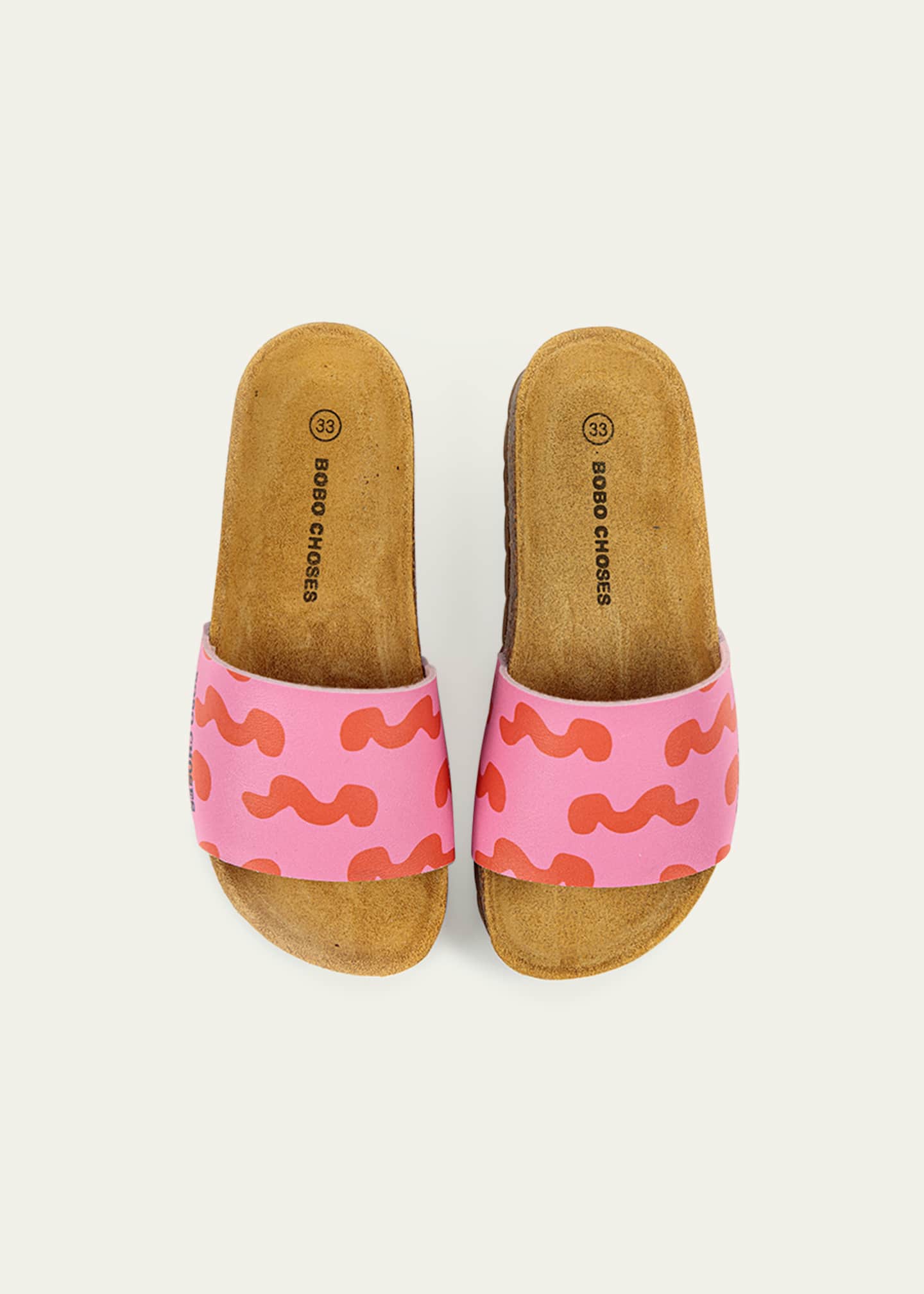 Bobo Choses Girl's Wave Faux-Leather Slide Sandals, Toddler/Kids ...