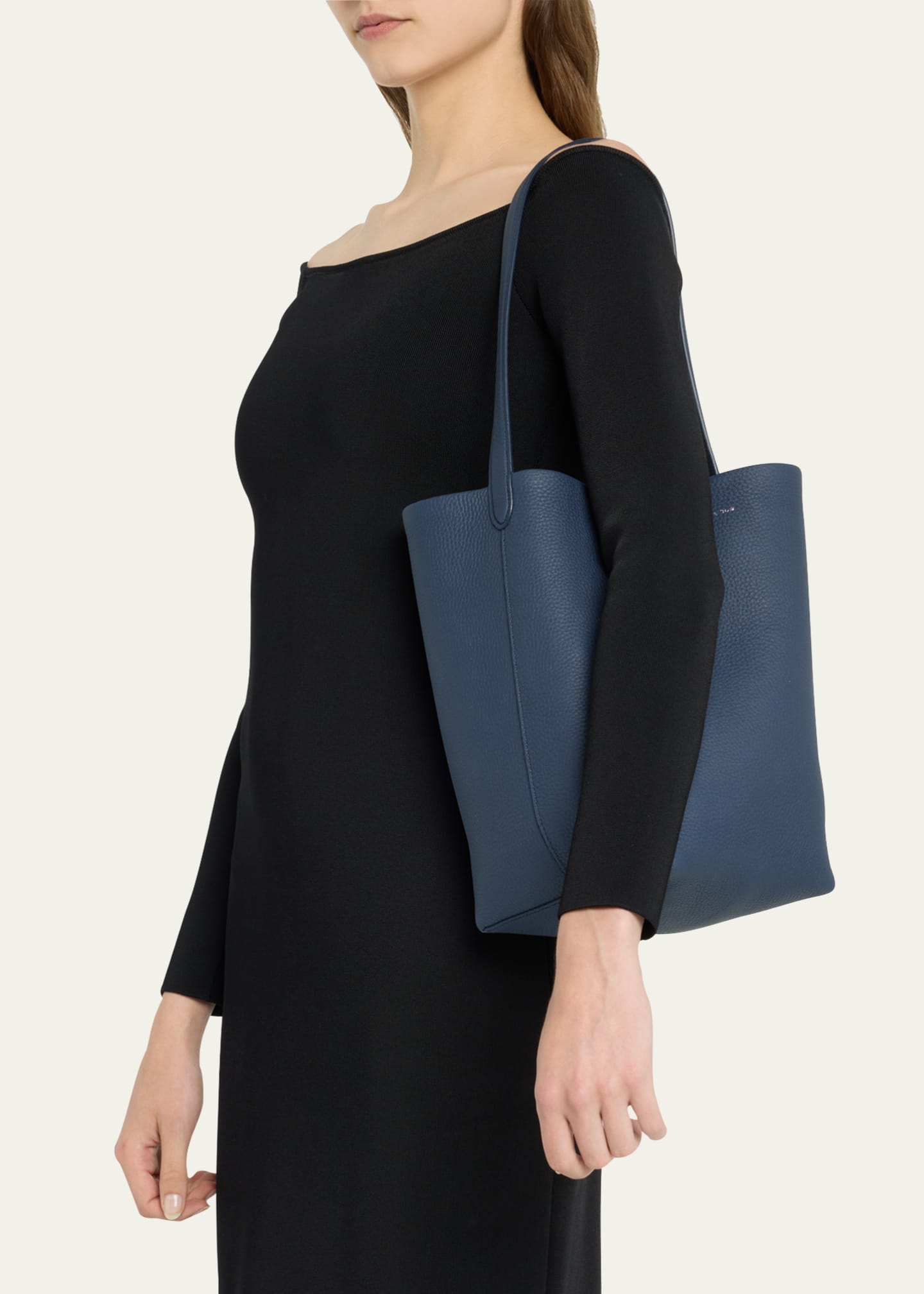 THE ROW Park Medium North-South Tote Bag in Leather - Bergdorf Goodman