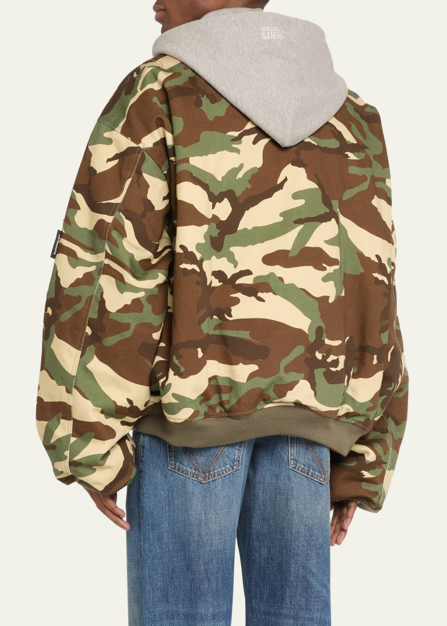 Vetements Men's Reversible Hooded Camo Bomber Jacket - Bergdorf Goodman