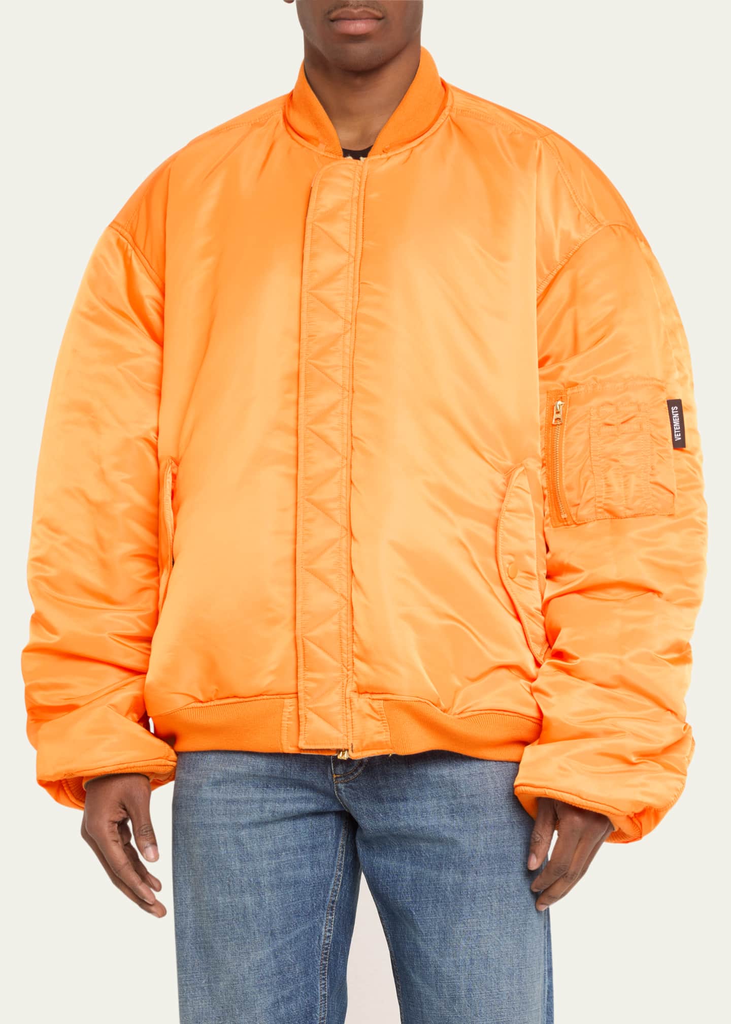 Vetements Men's Reversible Hooded Camo Bomber Jacket - Bergdorf Goodman