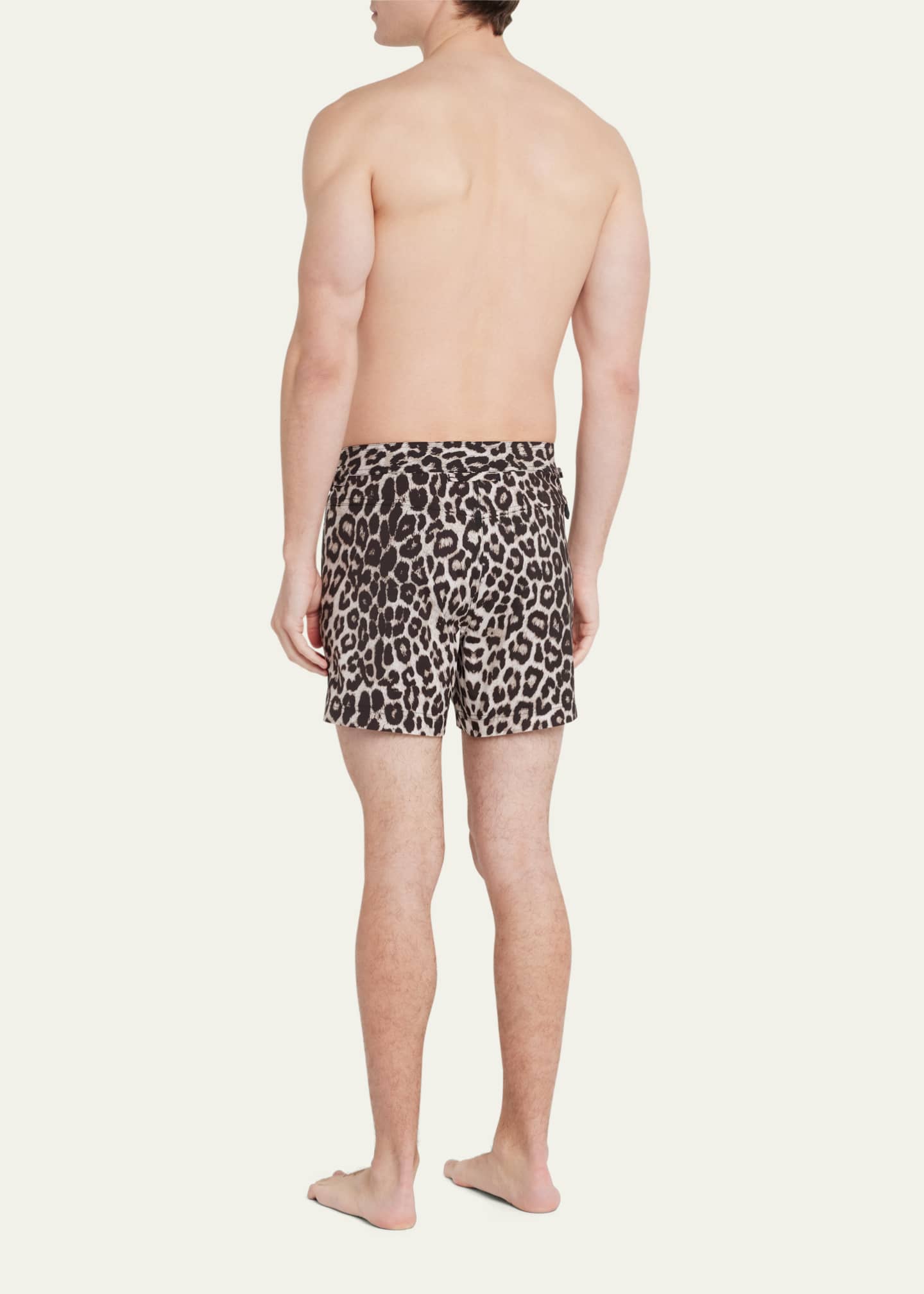 TOM FORD Men's Snow Leopard Swim Shorts - Bergdorf Goodman