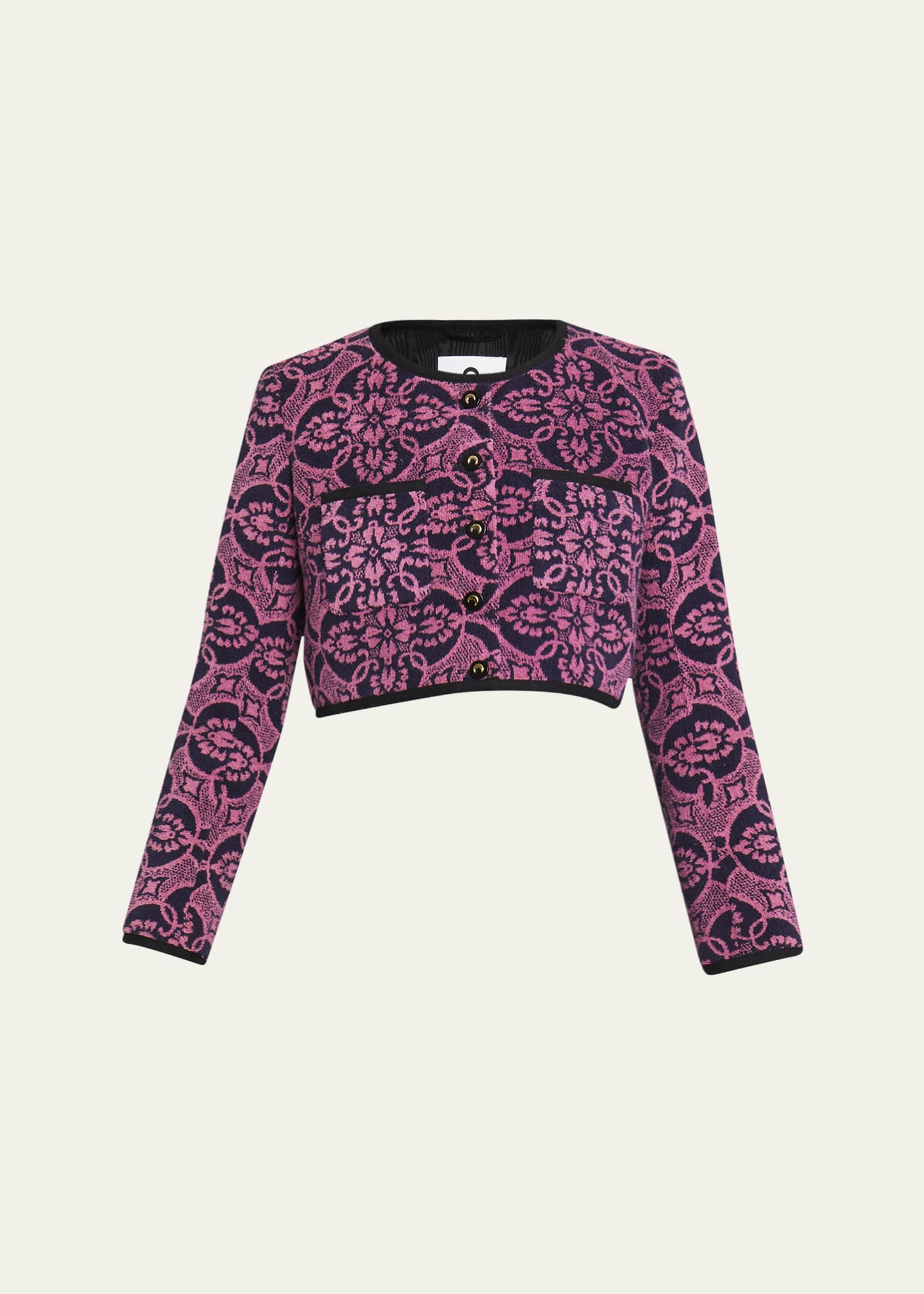 Marine Serre Oriental Cropped Boxy Jacket - Bergdorf Goodman