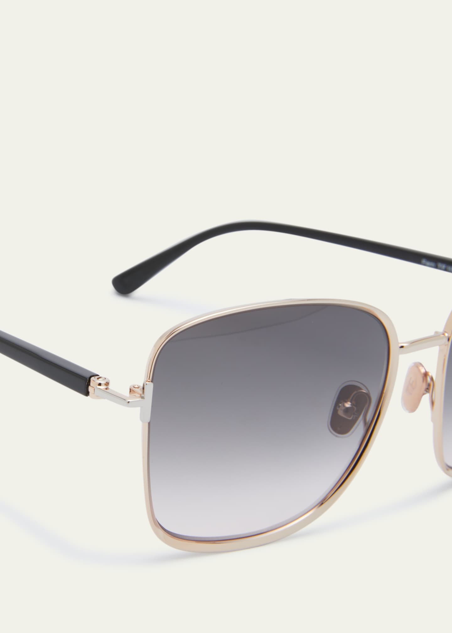 TOM FORD Fern Gradient Square Metal Sunglasses - Bergdorf Goodman