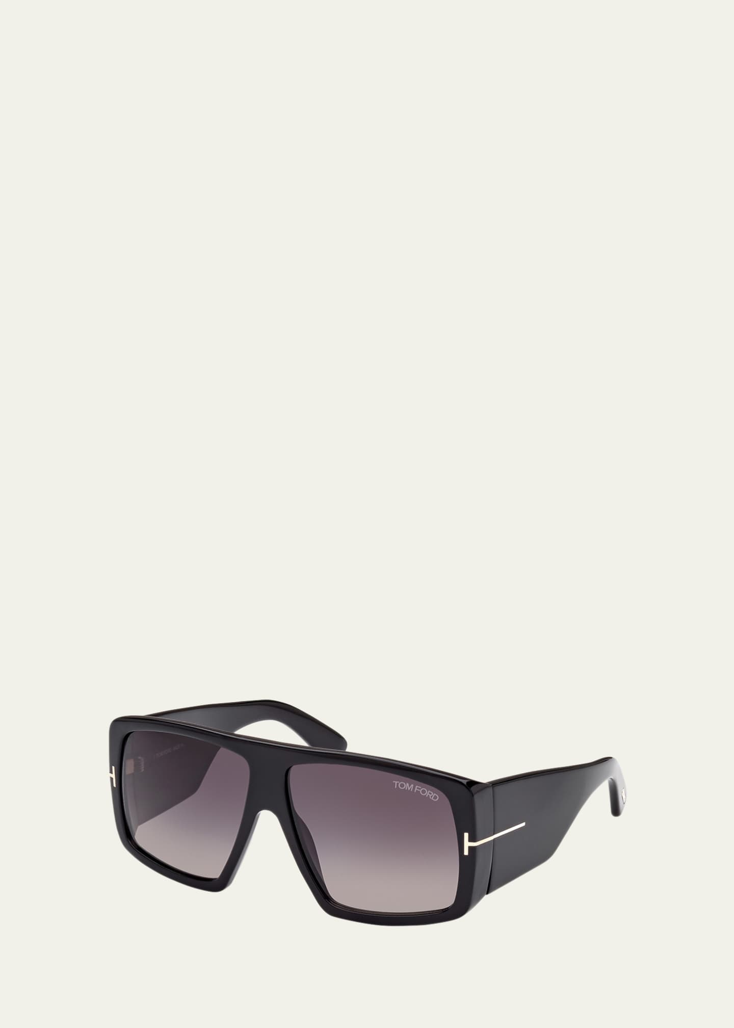 TOM FORD Raven Gradient Logo Square Acetate Sunglasses - Bergdorf Goodman