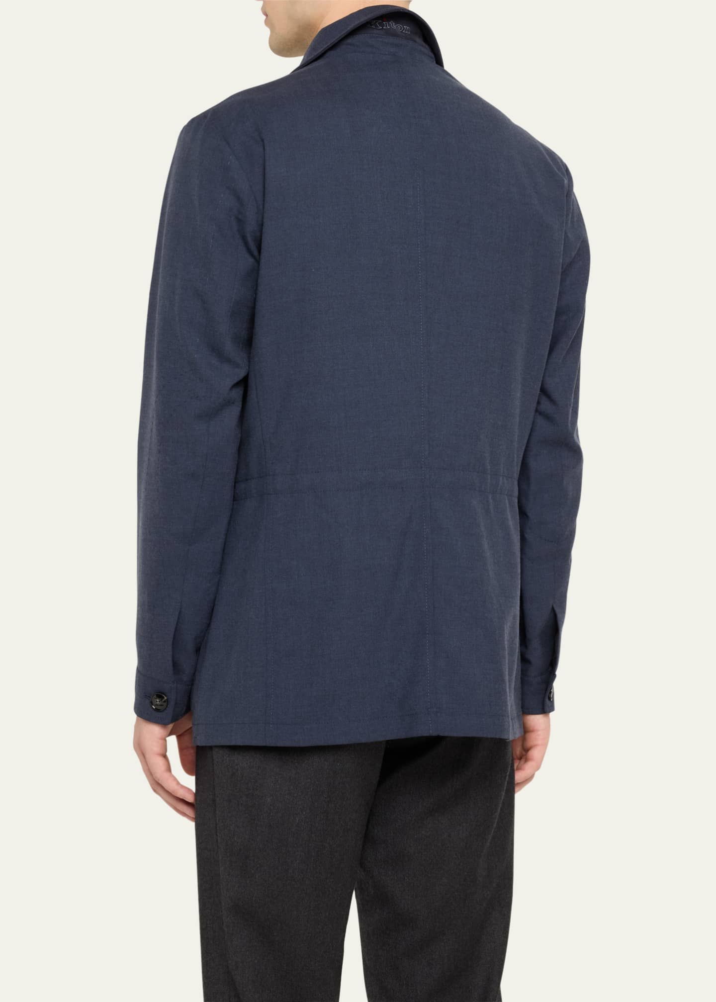 Kiton Men's Cashmere-Silk Field Jacket - Bergdorf Goodman