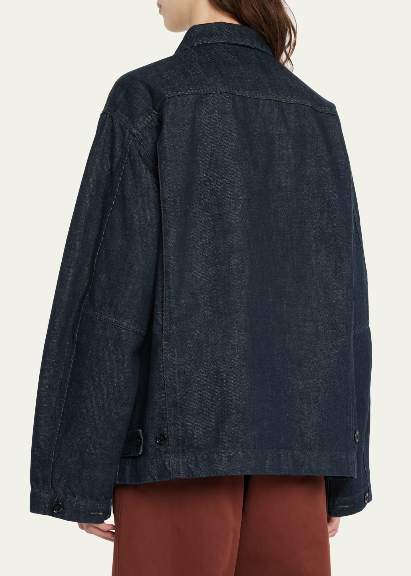 LEMAIRE Boxy Denim Jacket - Bergdorf Goodman