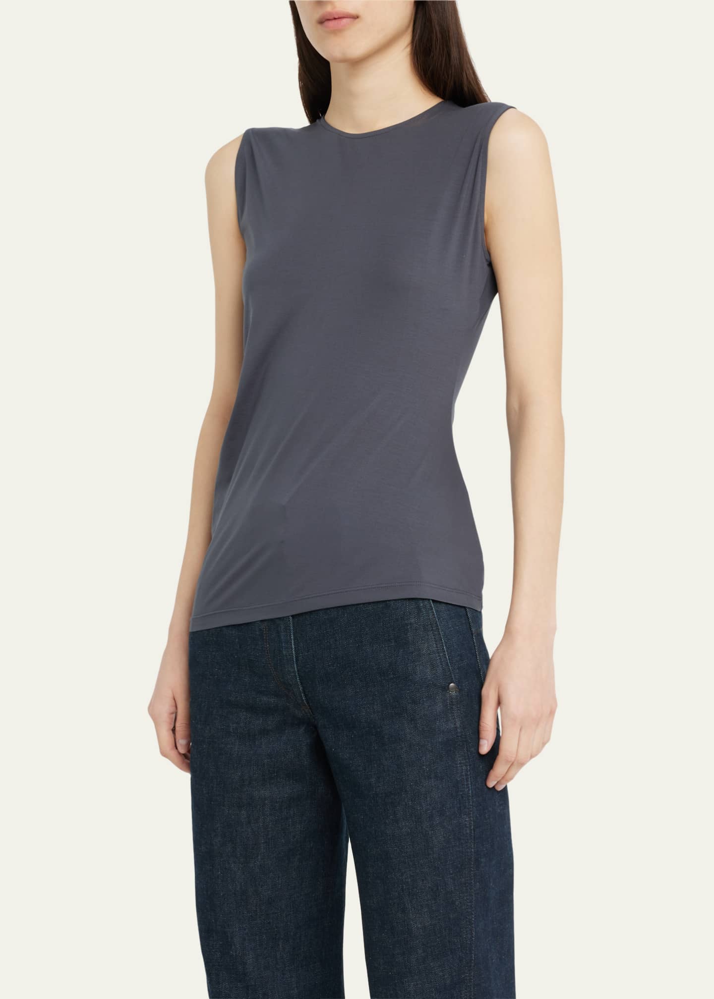 LEMAIRE Twisted Second-Skin Tank Top - Bergdorf Goodman