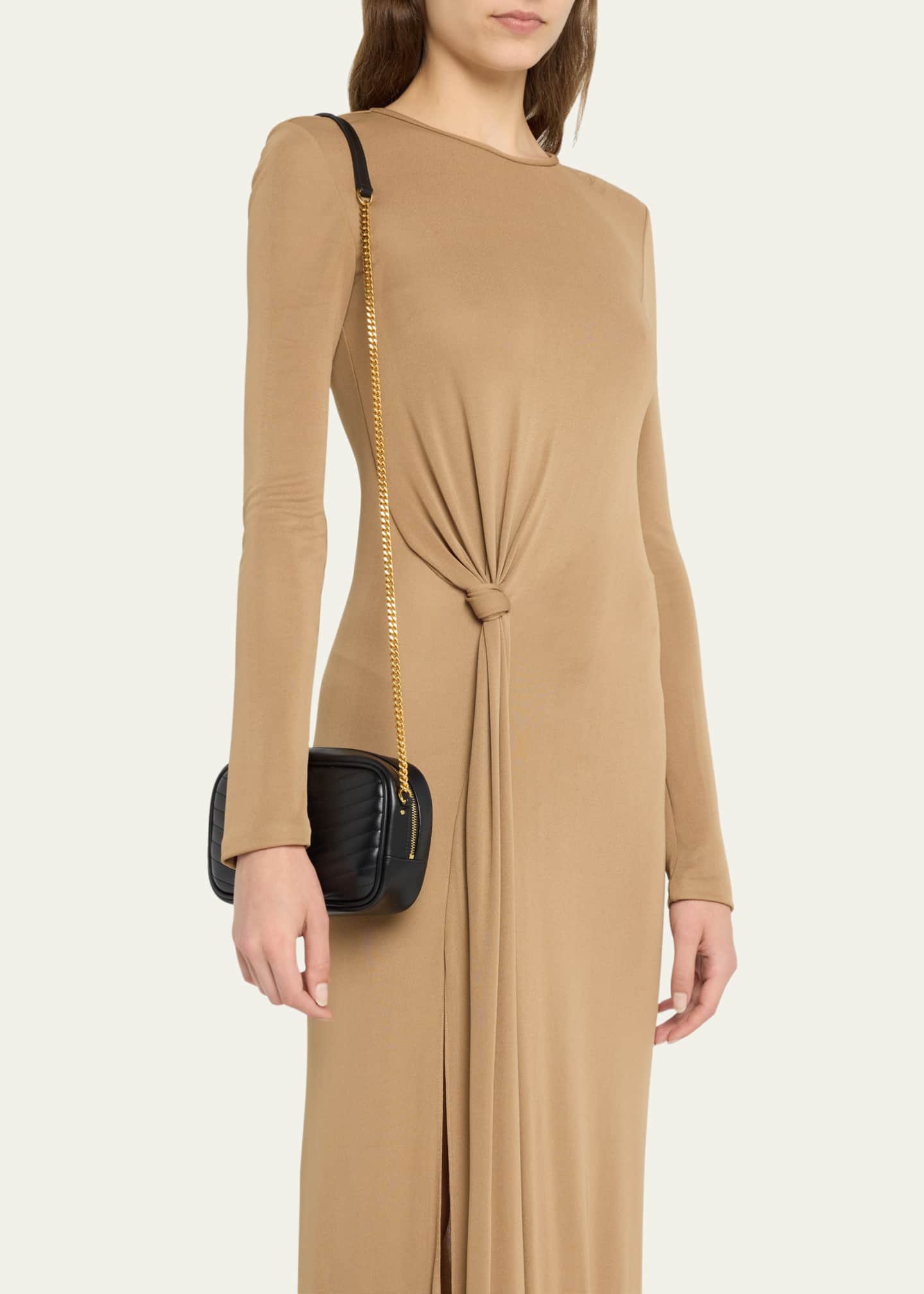 Saint Laurent Lou Mini YSL Camera Bag in Smooth Quilted Leather ...