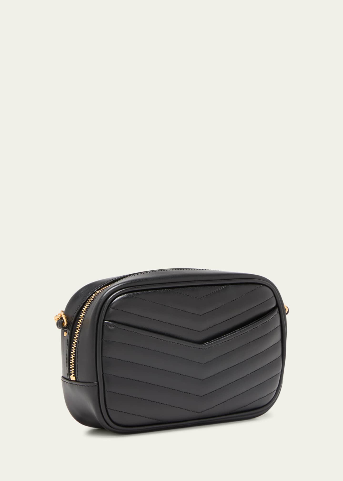 Saint Laurent Lou Mini YSL Camera Bag in Smooth Quilted Leather ...