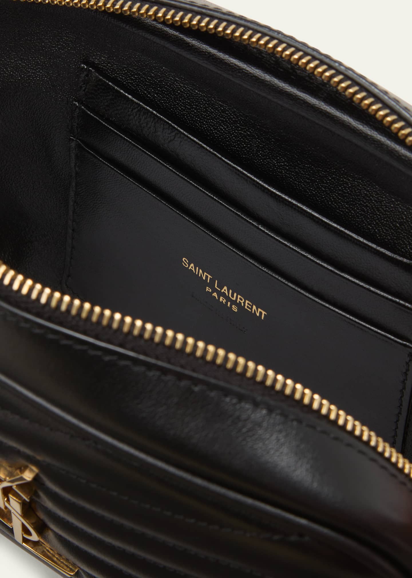 Saint Laurent Lou Mini YSL Camera Bag in Smooth Quilted Leather ...