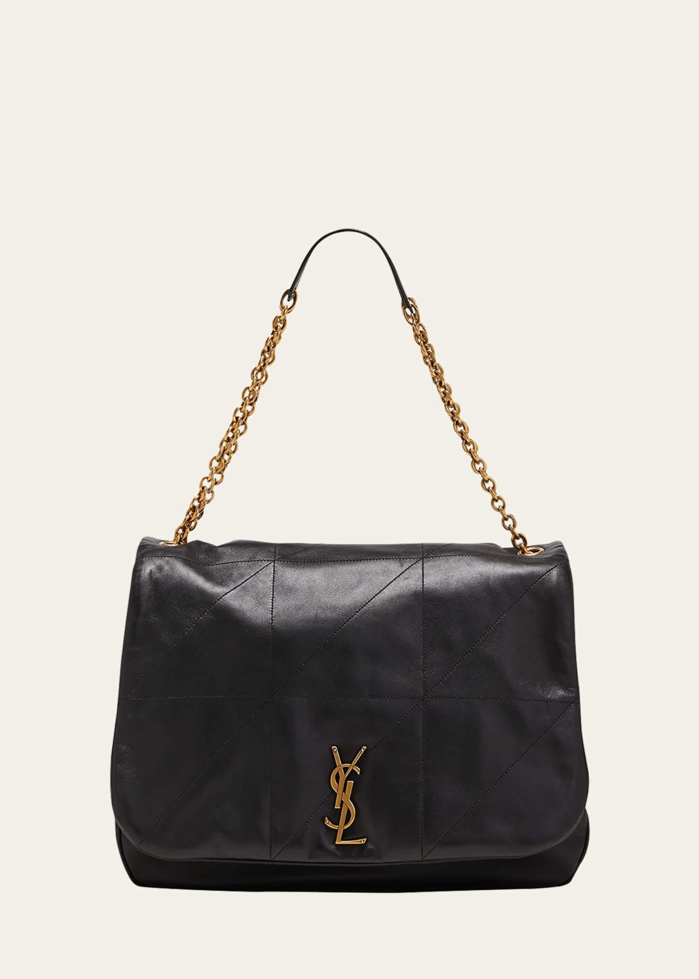 Saint Laurent Jamie 4 3 Maxi YSL Shoulder Bag In Smooth Leather