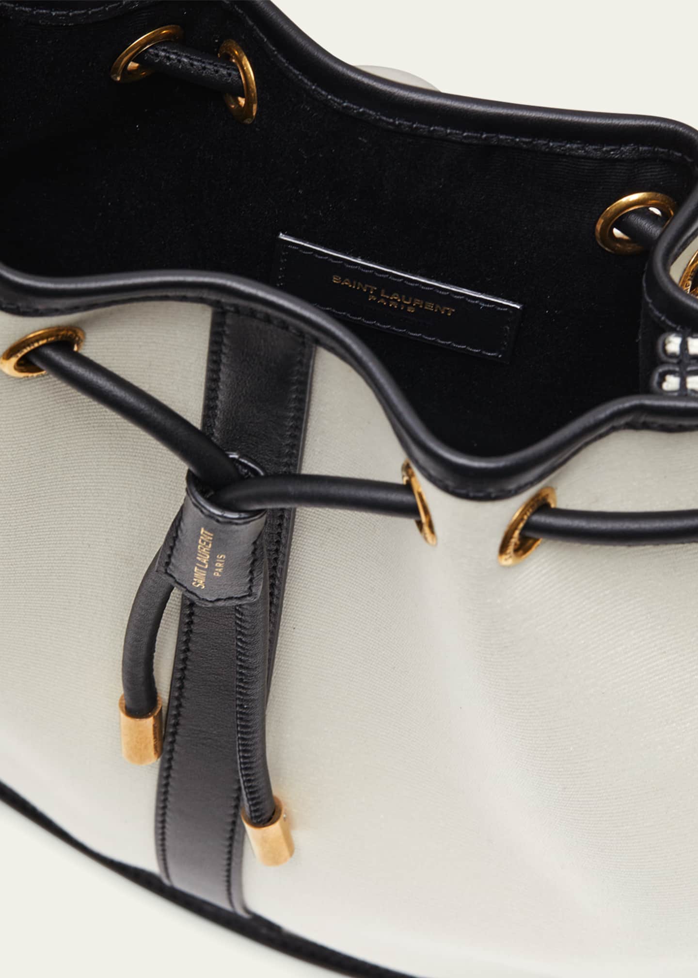 Saint Laurent Daryl Bicolor Leather Shoulder Bag - Bergdorf Goodman
