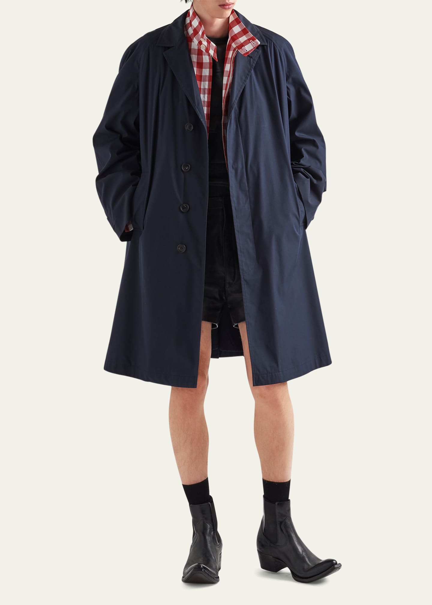 Prada Men's Solid Panama Coat - Bergdorf Goodman