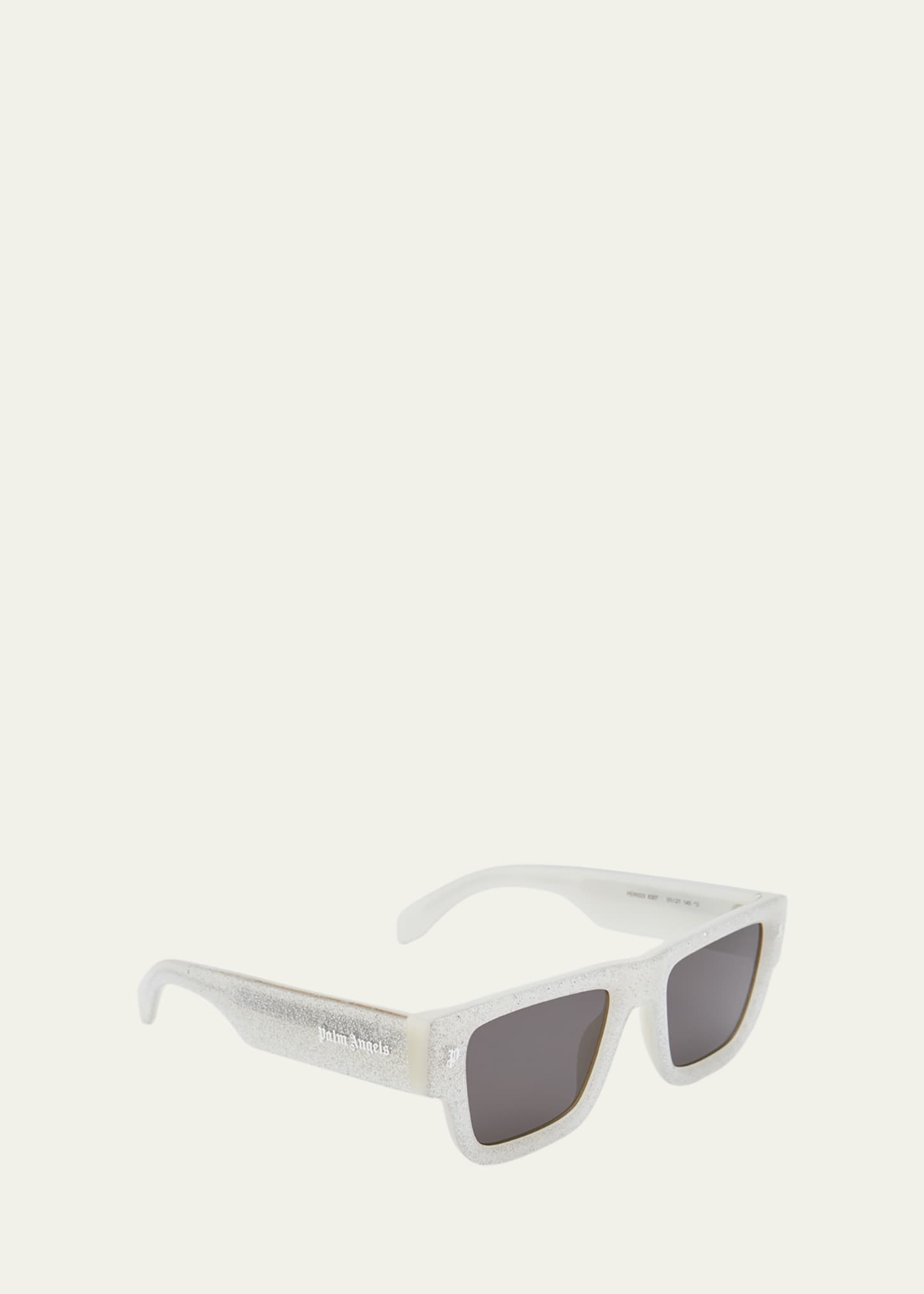 Palm Angels Palisade Shimmery Acetate Rectangle Sunglasses - Bergdorf ...