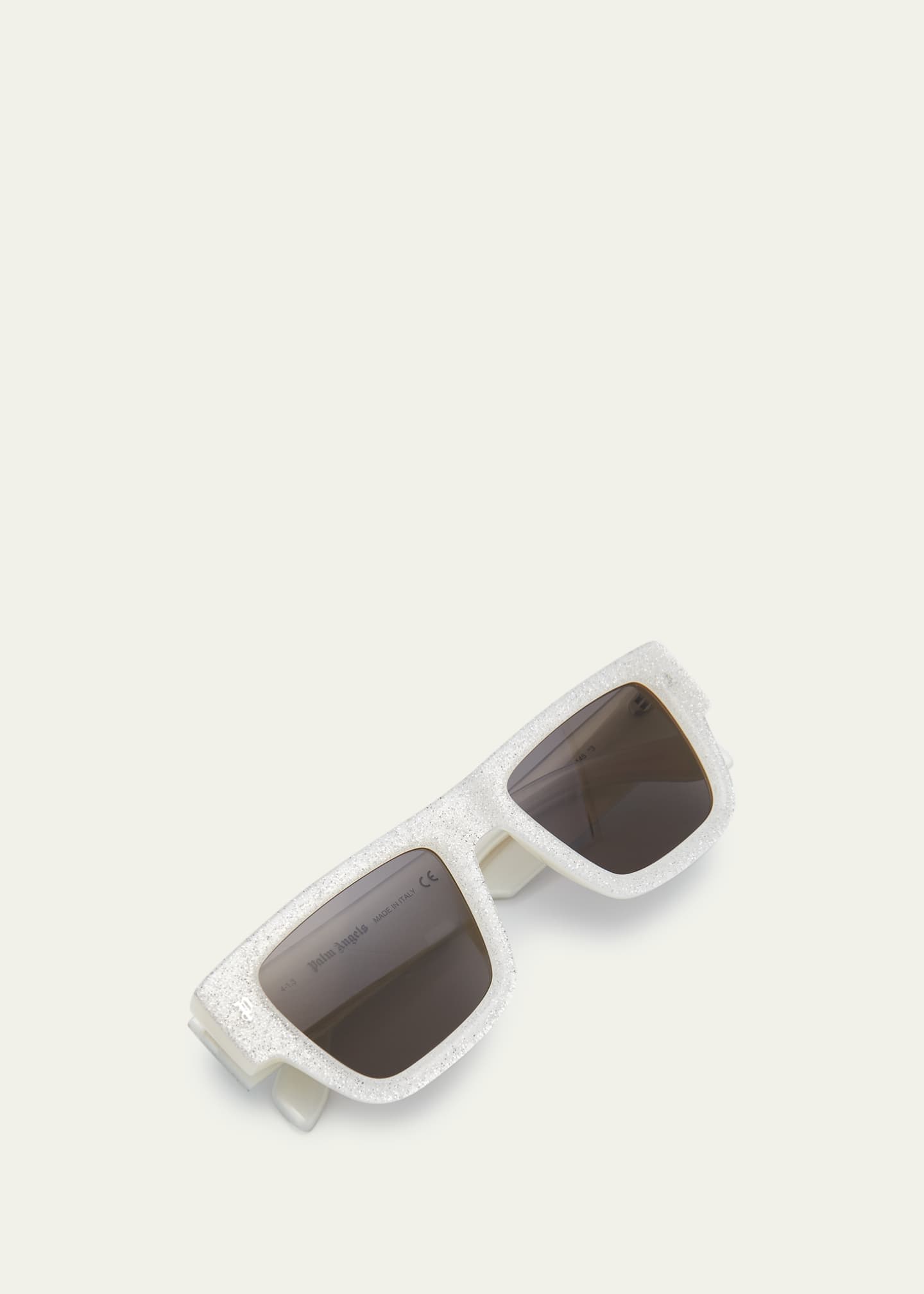 Palm Angels Palisade Shimmery Acetate Rectangle Sunglasses - Bergdorf ...