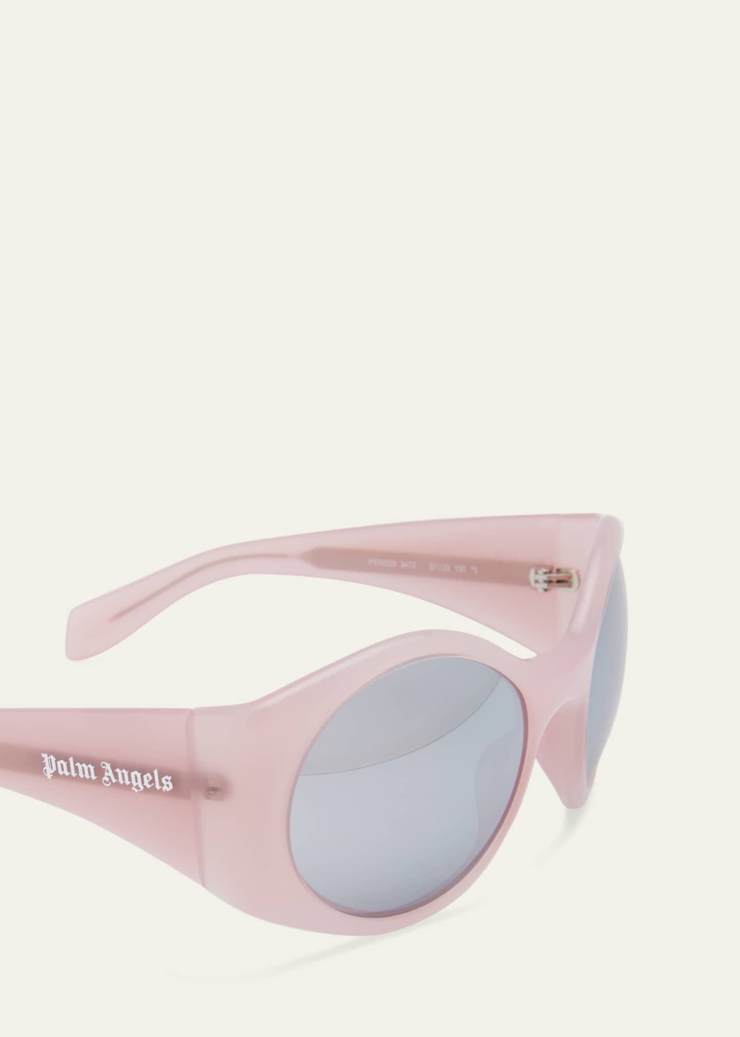 Palm Angels Ennis Acetate Oval Sunglasses - Bergdorf Goodman