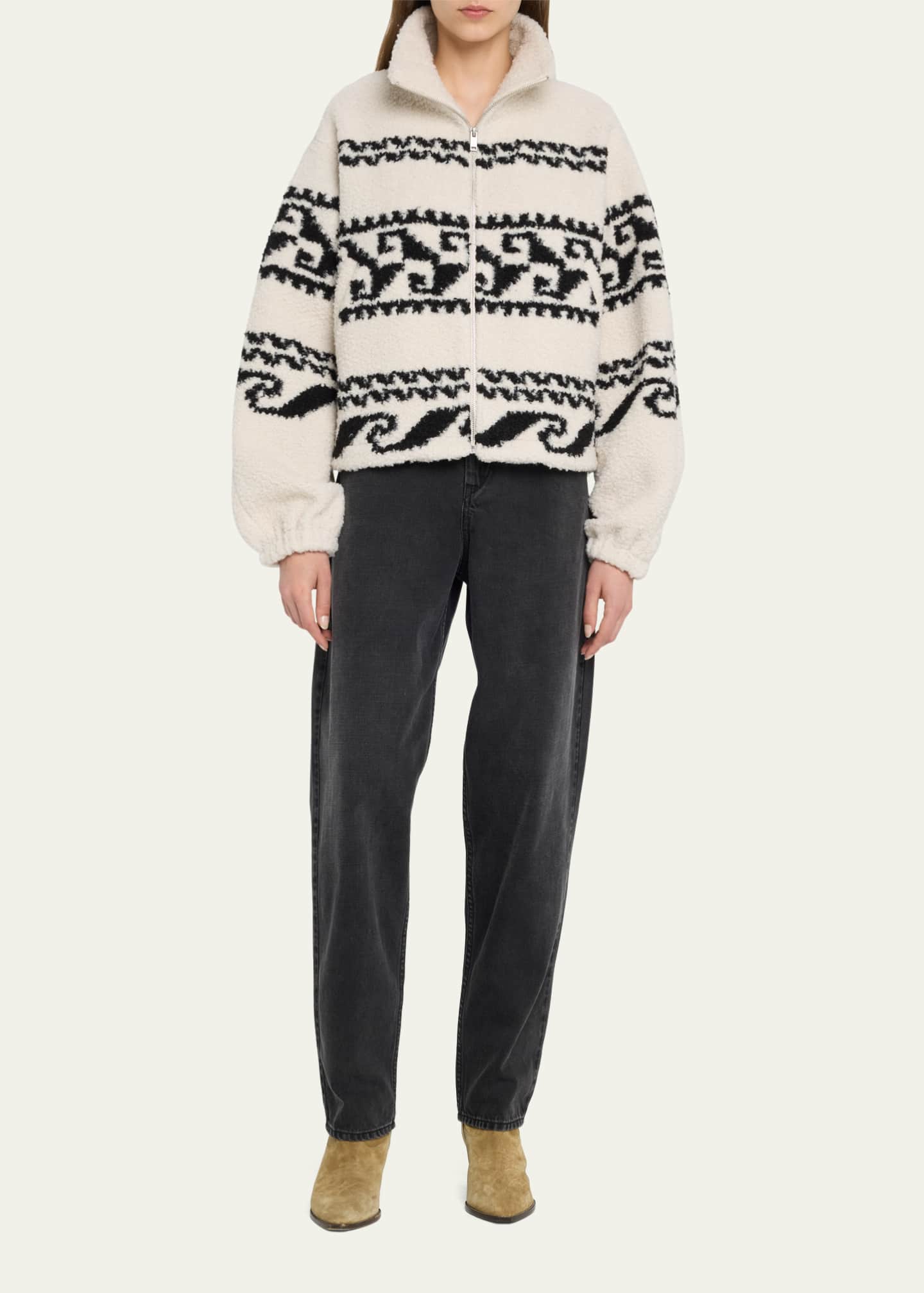 Etoile Isabel Marant Mackensy Wool Zip-Front Jacket - Bergdorf Goodman