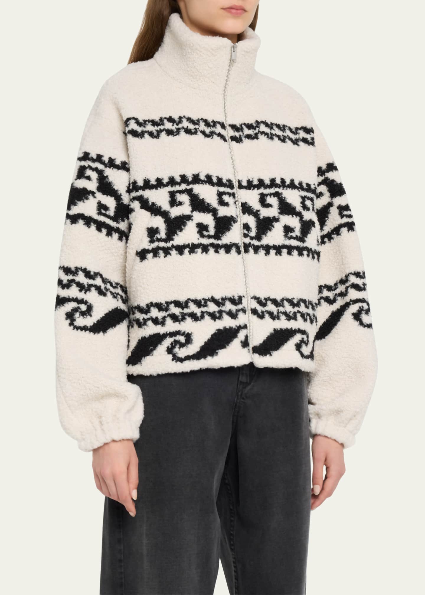 Etoile Isabel Marant Mackensy Wool Zip-Front Jacket - Bergdorf Goodman