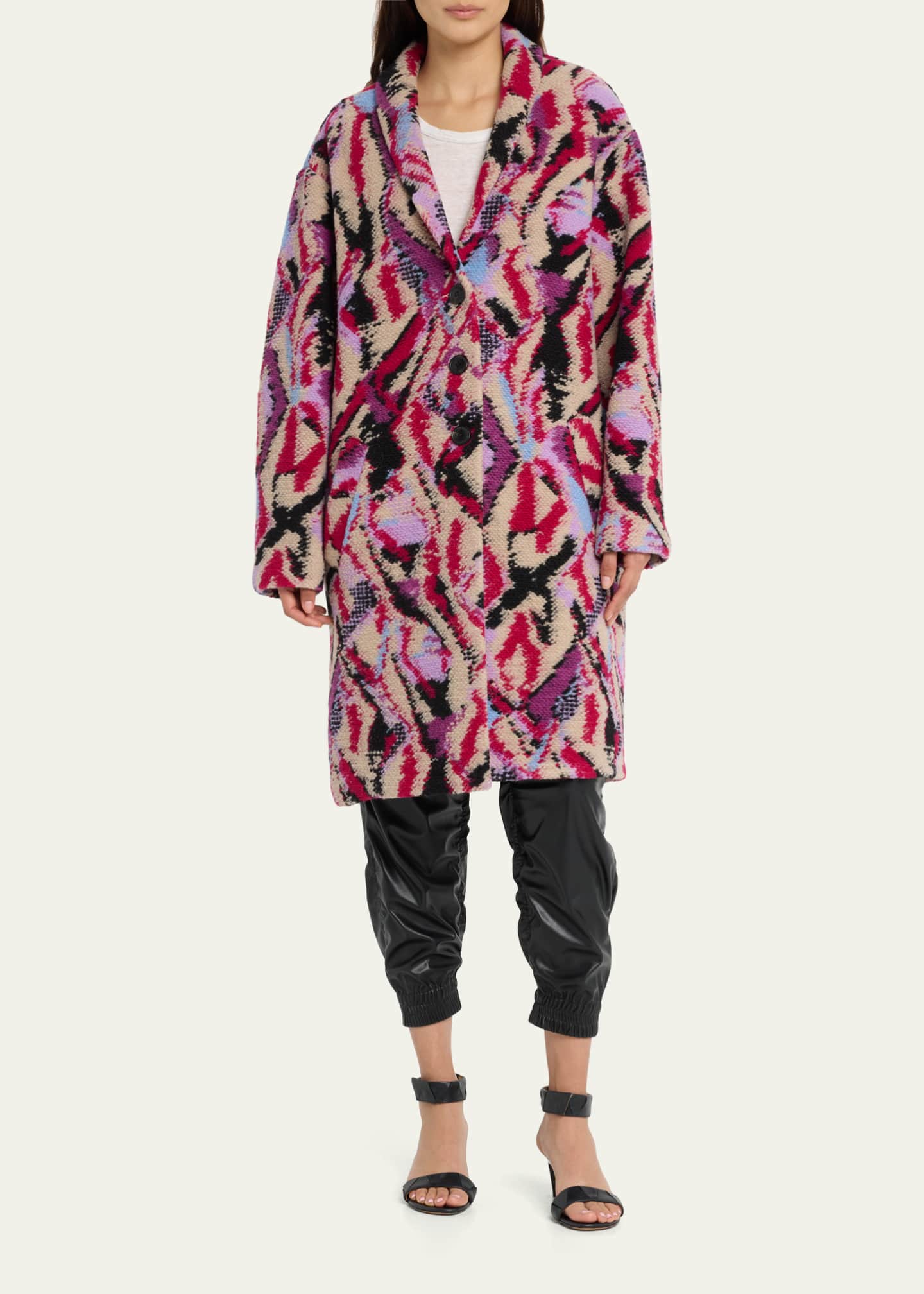 Etoile Isabel Marant Sharon Wool Shawl Collar Coat - Bergdorf Goodman