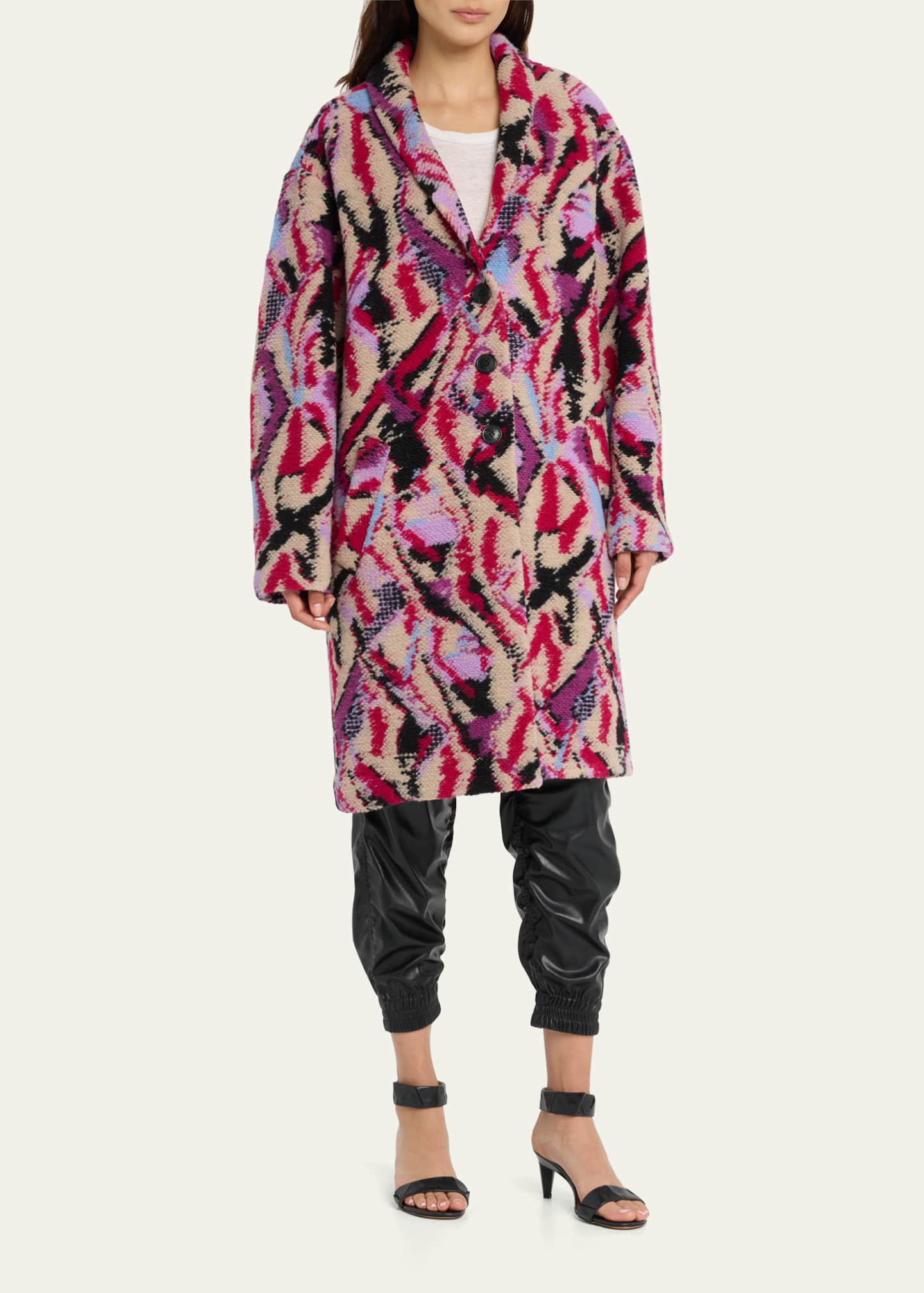 Etoile Isabel Marant Sharon Wool Shawl Collar Coat - Bergdorf Goodman