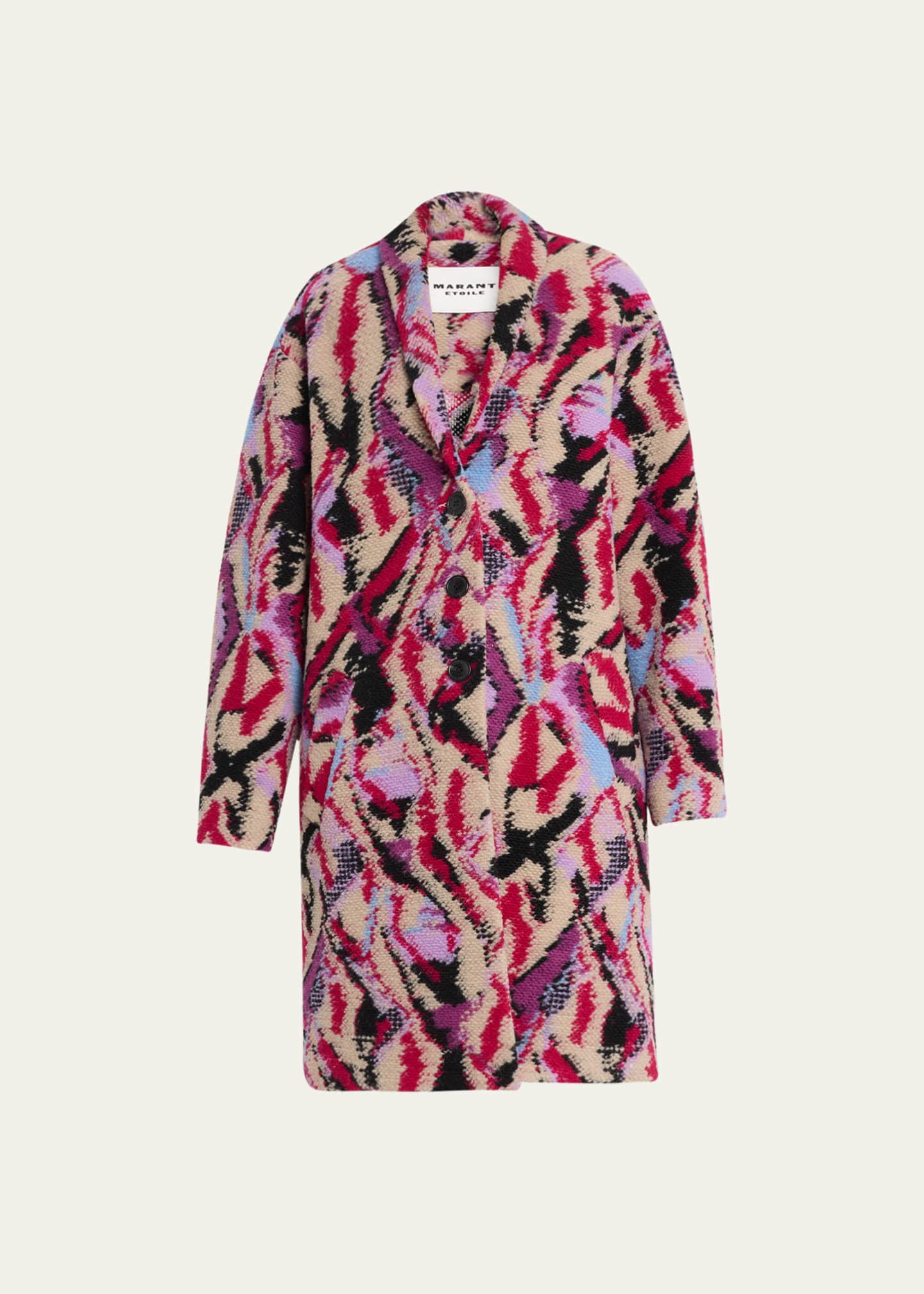 Etoile Isabel Marant Sharon Wool Shawl Collar Coat - Bergdorf Goodman
