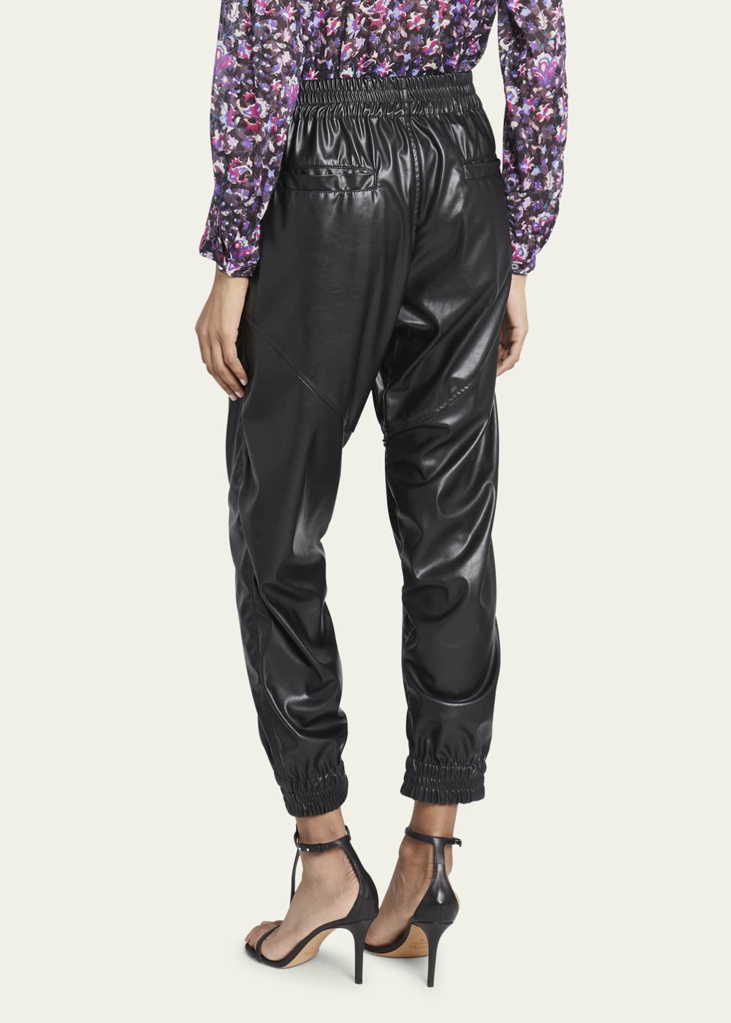 Etoile Isabel Marant Bolena Faux Leather Jogger Pants Bergdorf Goodman