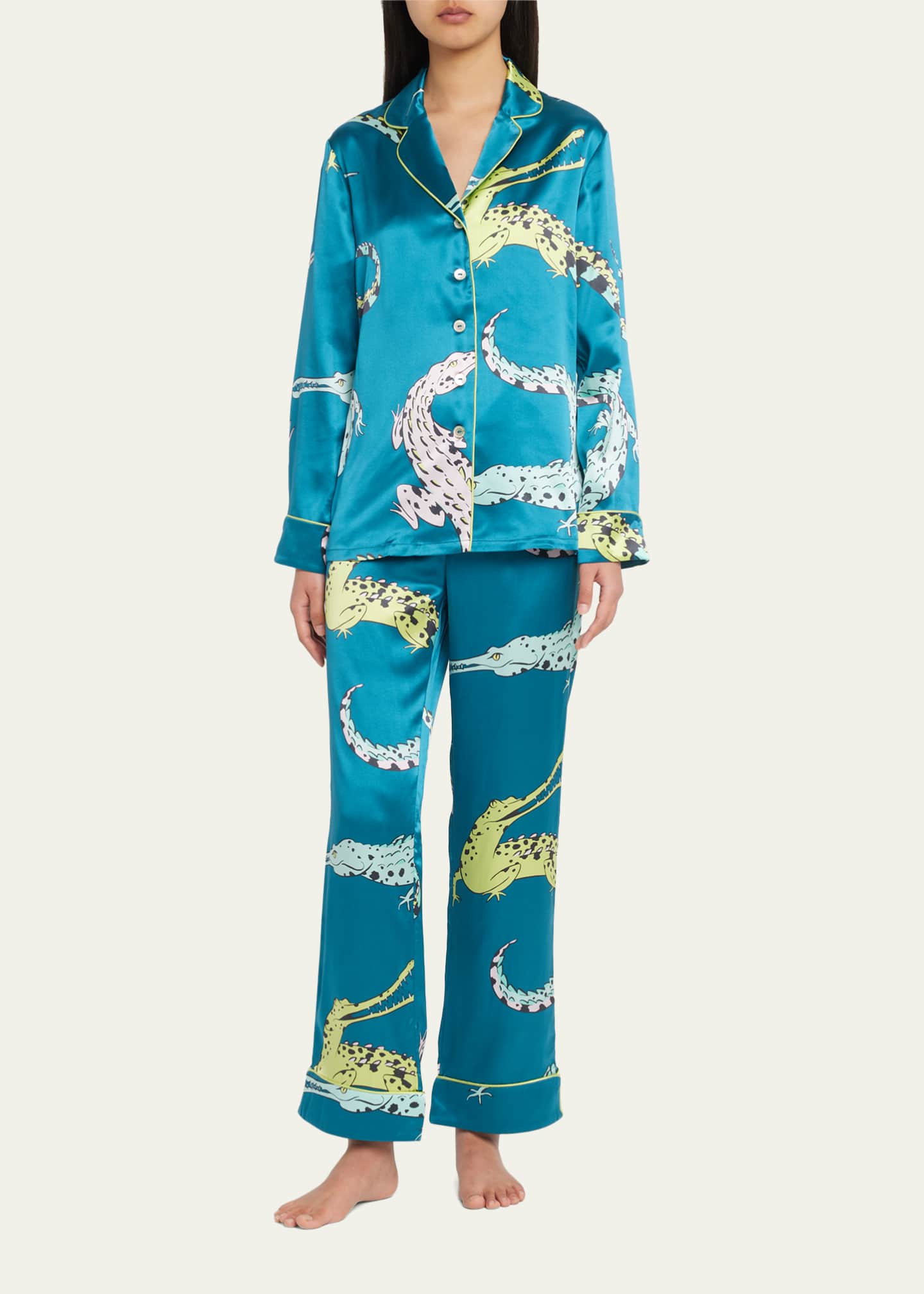 Olivia Von Halle Silk Pajamas