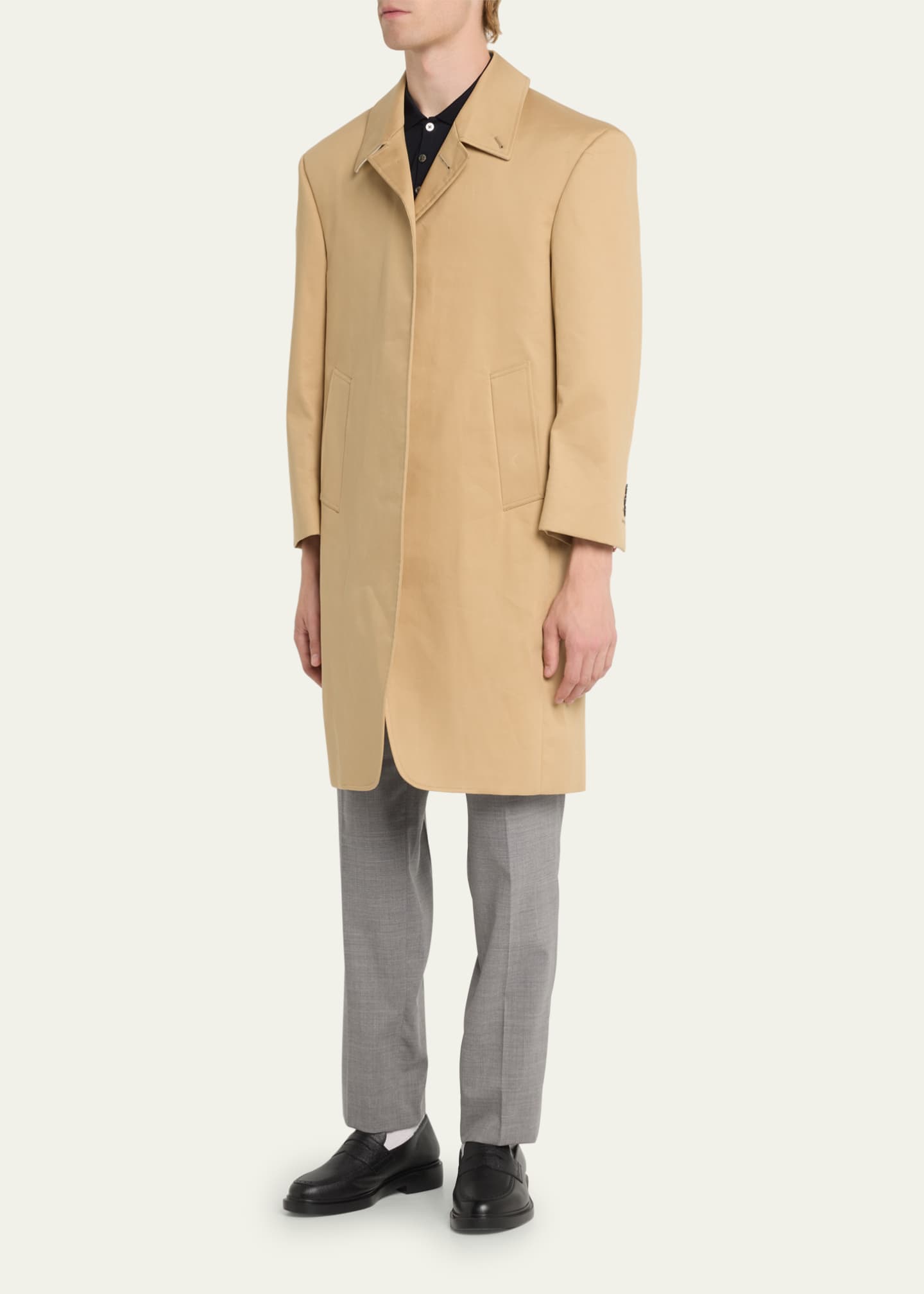 Thom Browne Men's Mackintosh Bal-Collar Overcoat - Bergdorf Goodman