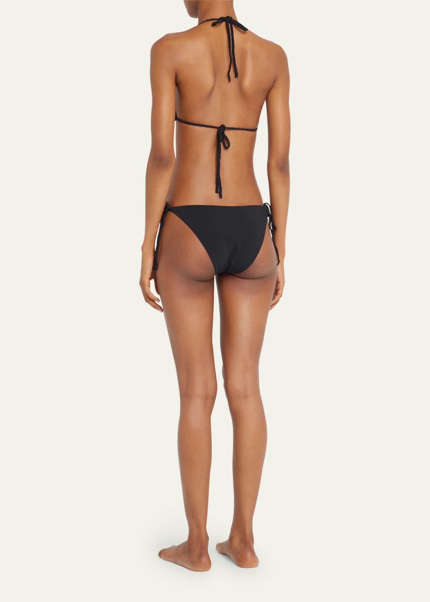 Toteme Braid-Tie Triangle Bikini Top - Bergdorf Goodman