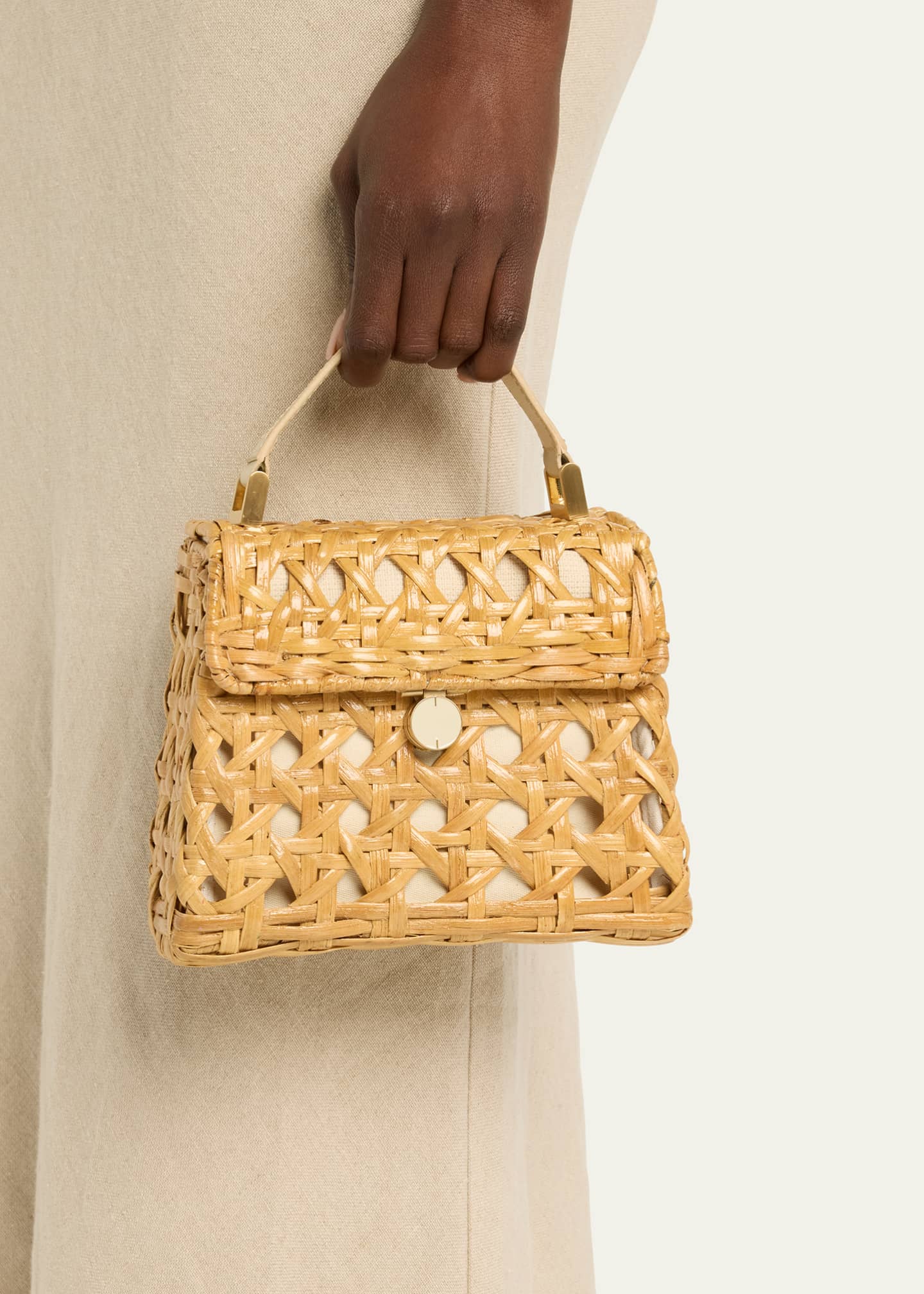 Cult Gaia Sybil Cutout Rattan Crossbody Bag - Bergdorf Goodman